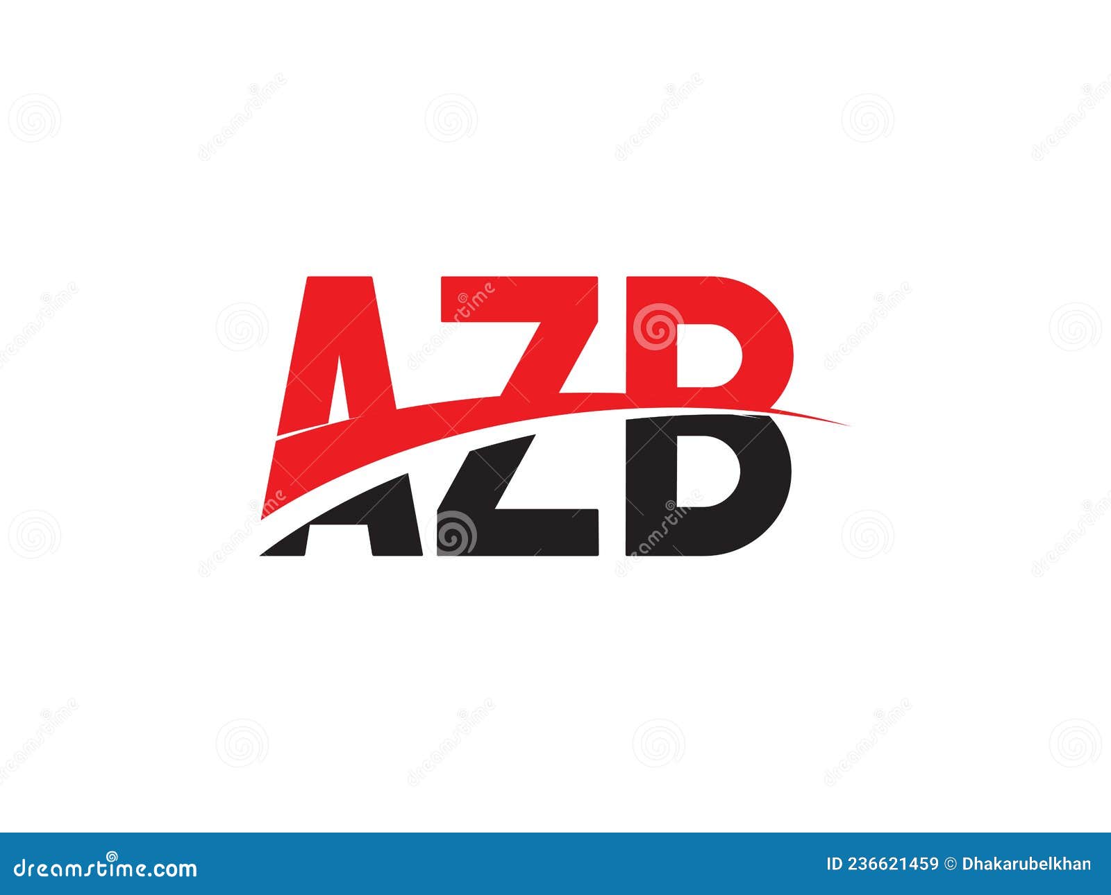 AZB Letter Initial Logo Design Vector Illustration Stock Vector ...
