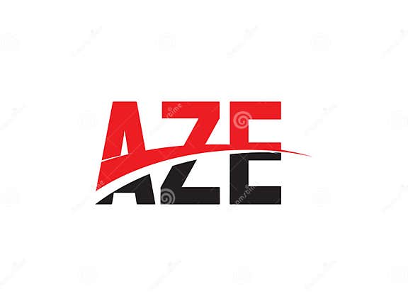 AZE Letter Initial Logo Design Vector Illustration Stock Vector ...