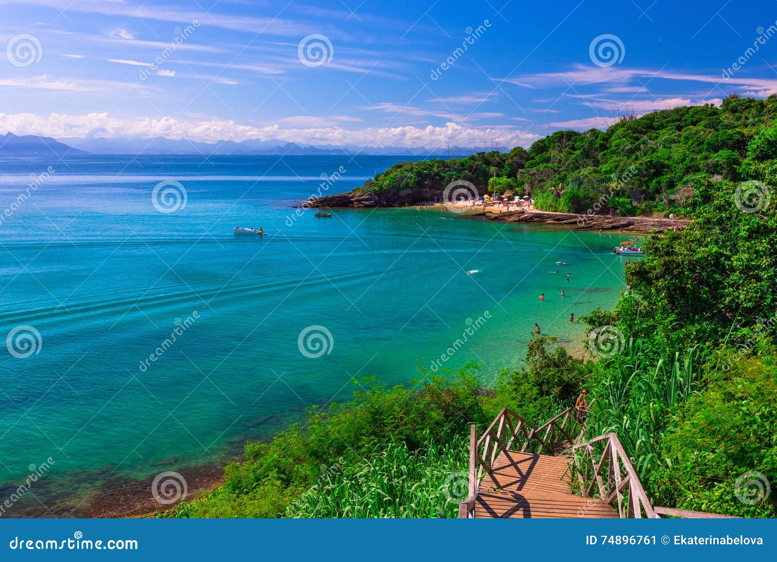 Azeda Beach in Buzios, Rio De Janeiro Stock Image - Image of sunny ...