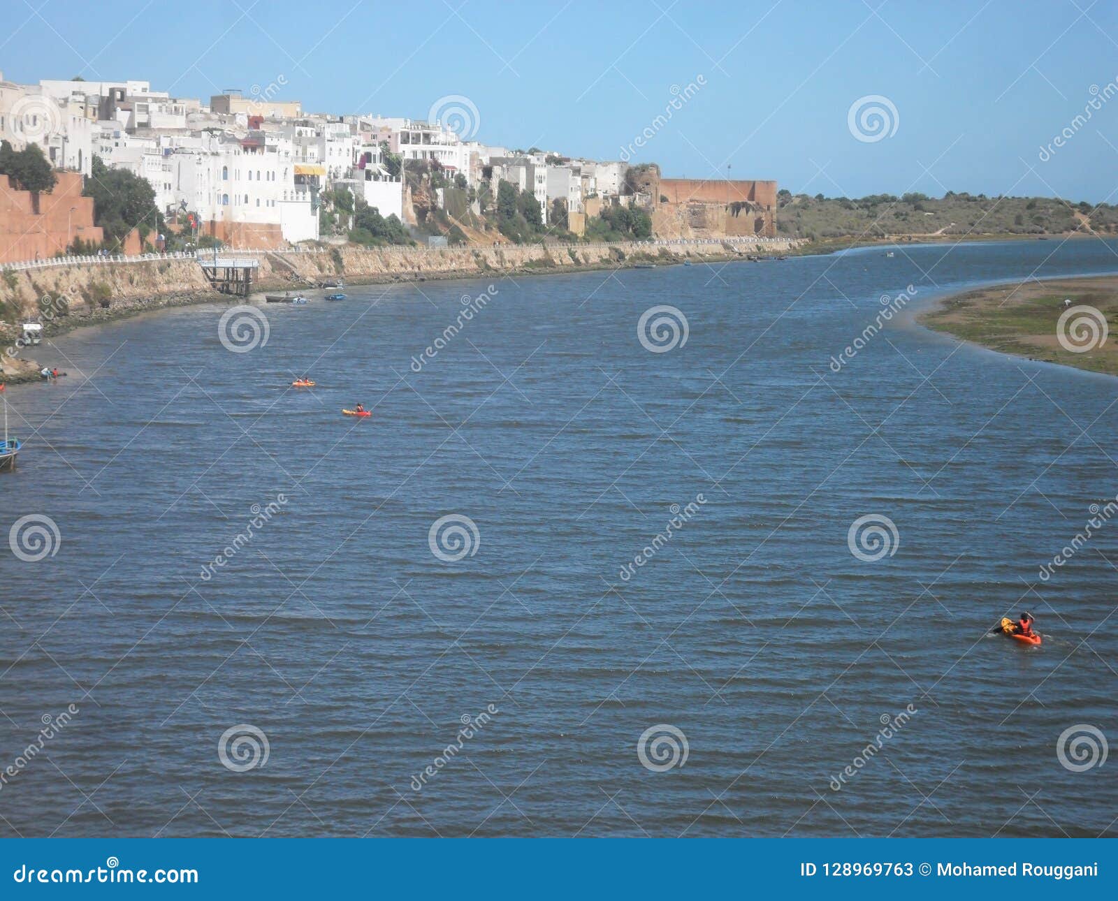 Azemmour Morocco stock image. Image of boat, azemmour - 128969763