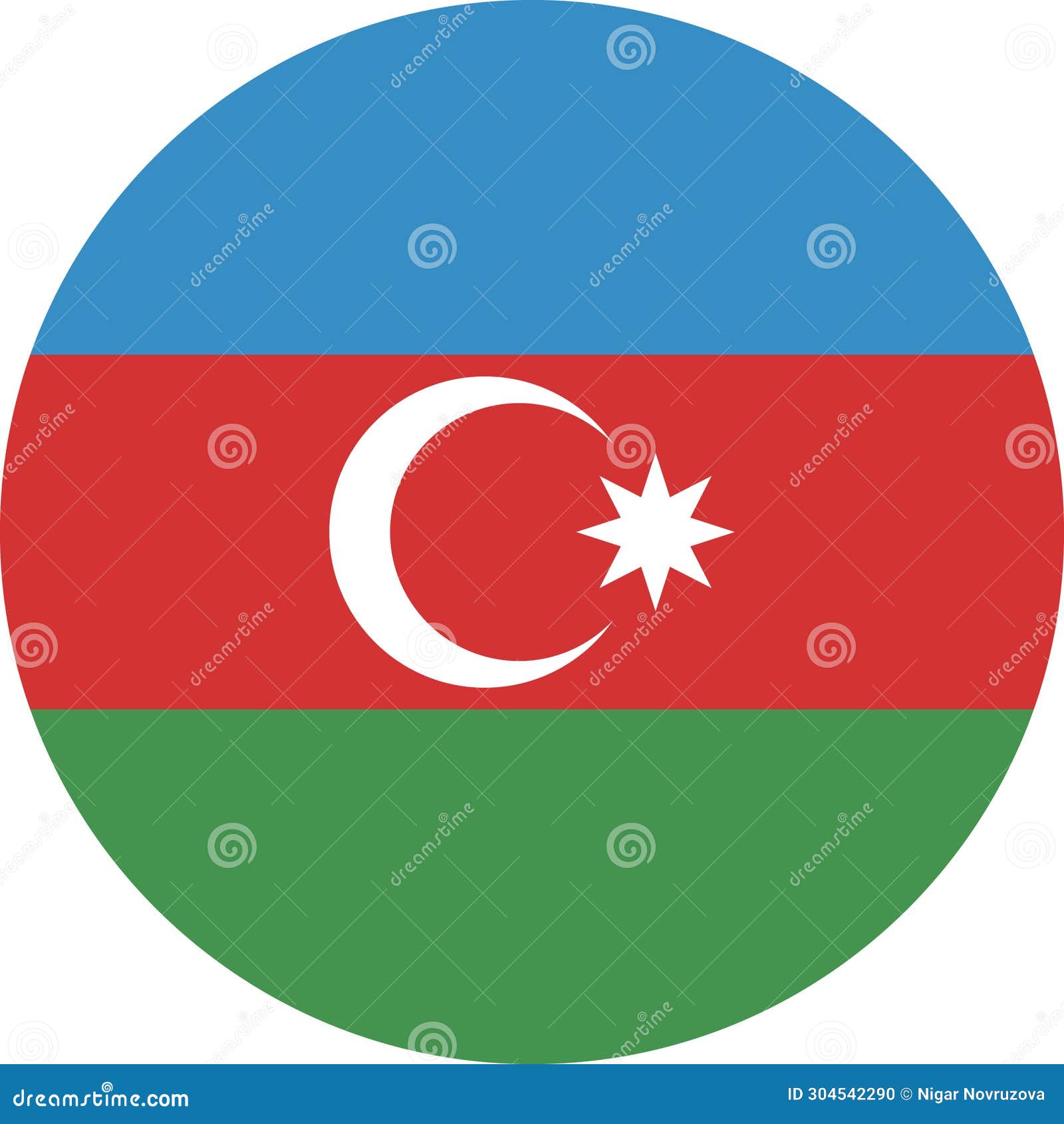 Azerbaijan Flag National Emblem Graphic Element Illustration Stock ...