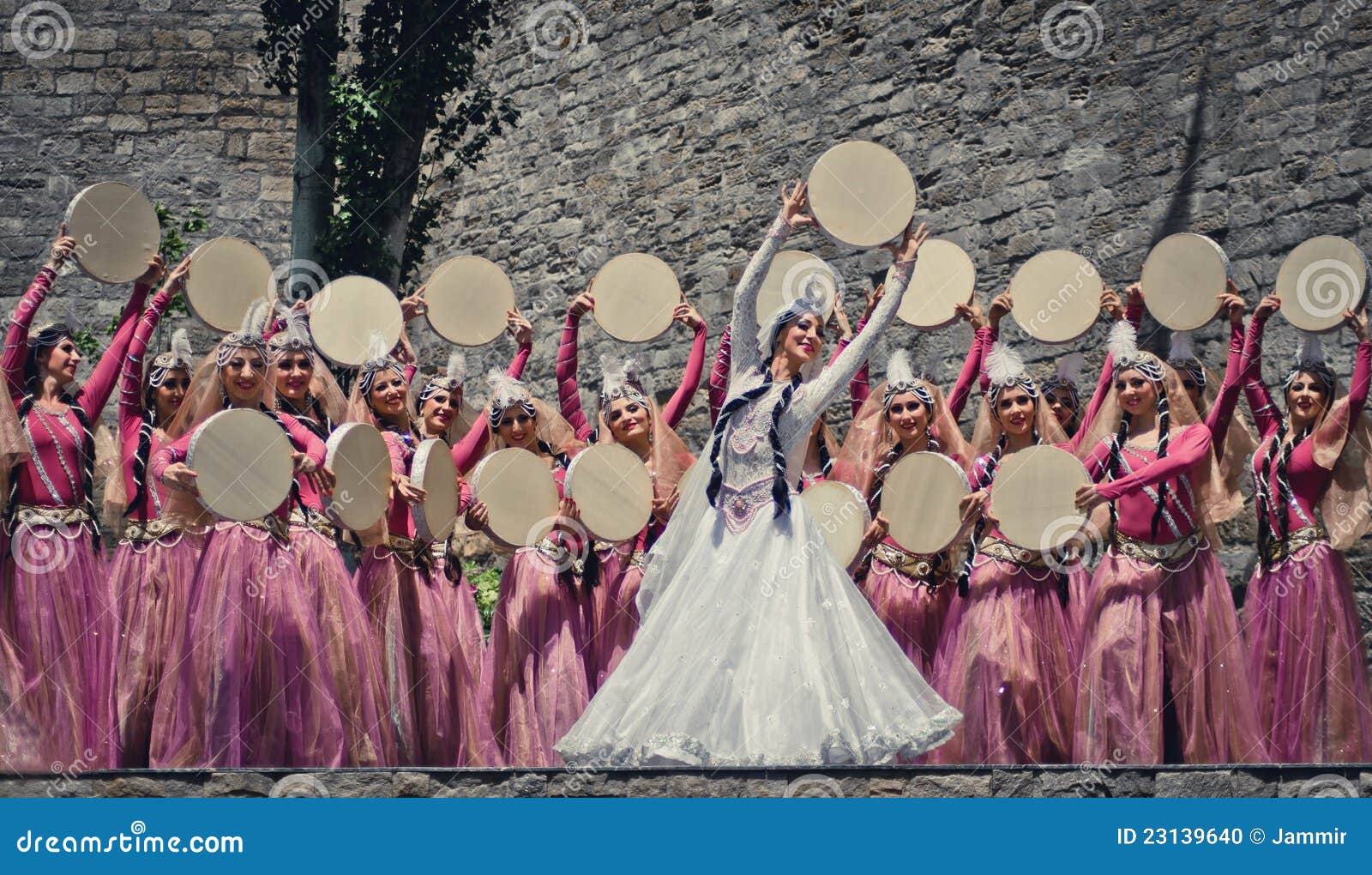 The National Dance Newlyweds On The Crimean Tatar Wedding.Bakhchisarai ...