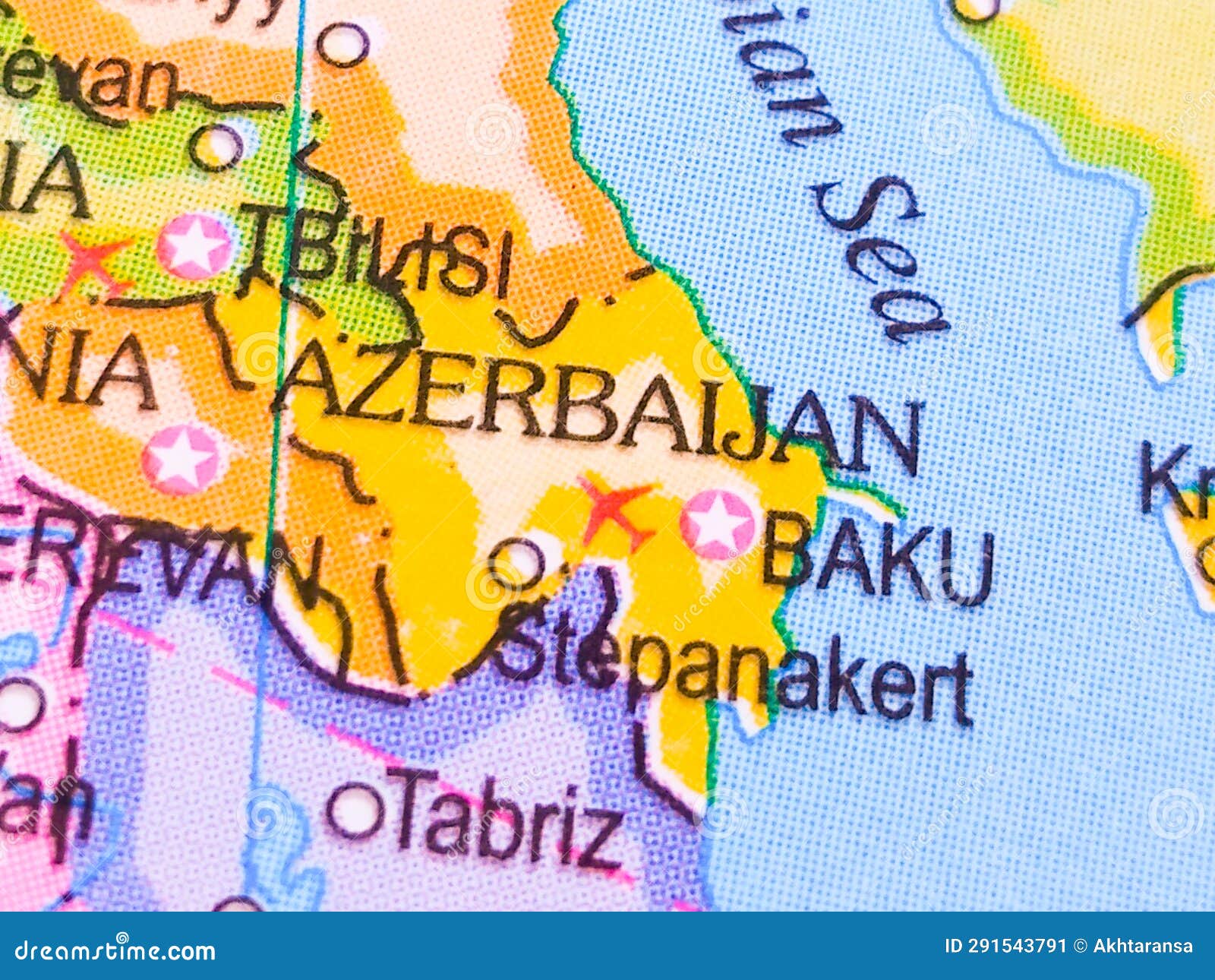 Azerbaijan world map