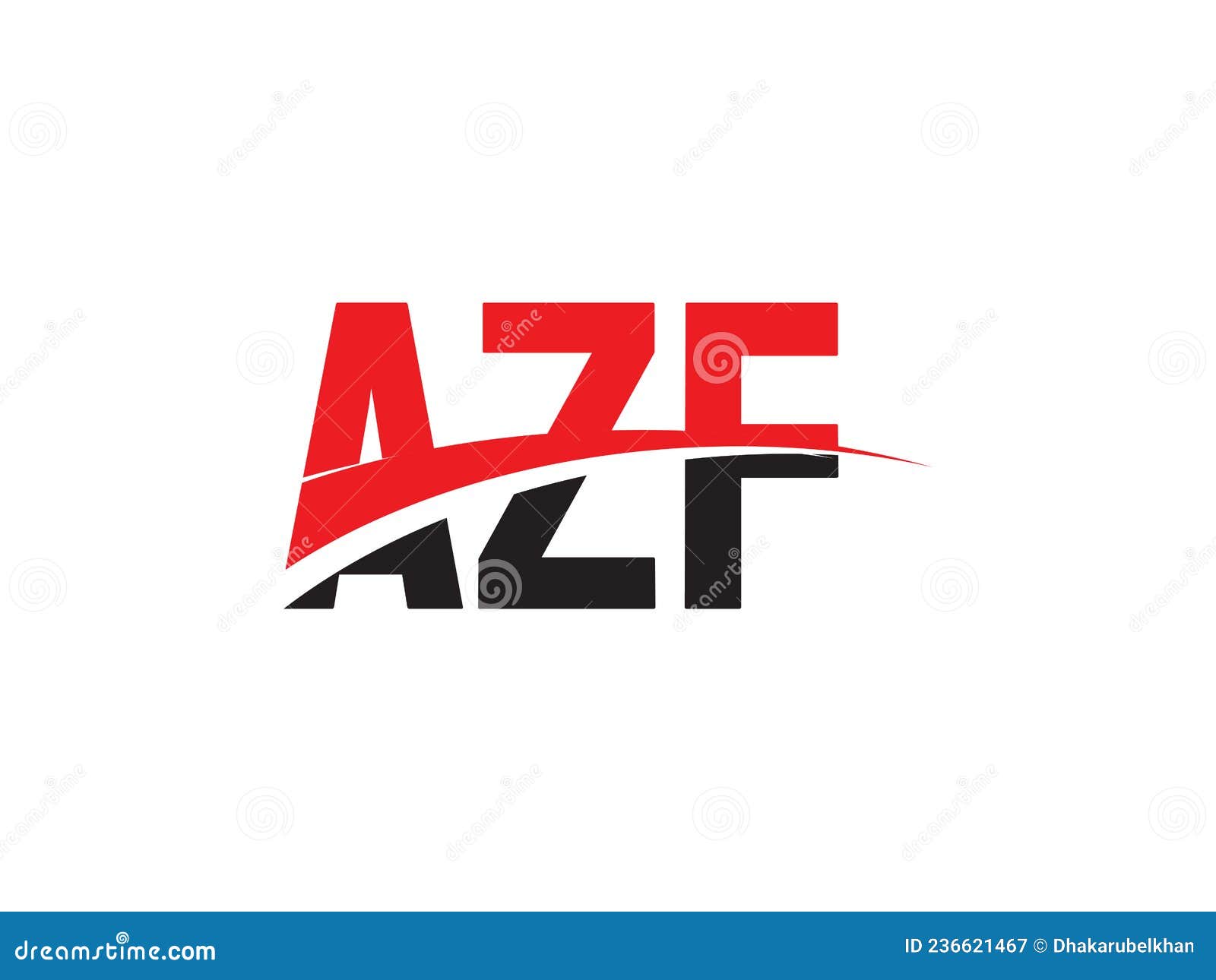 AZF Letter Initial Logo Design Vector Illustration Stock Vector ...