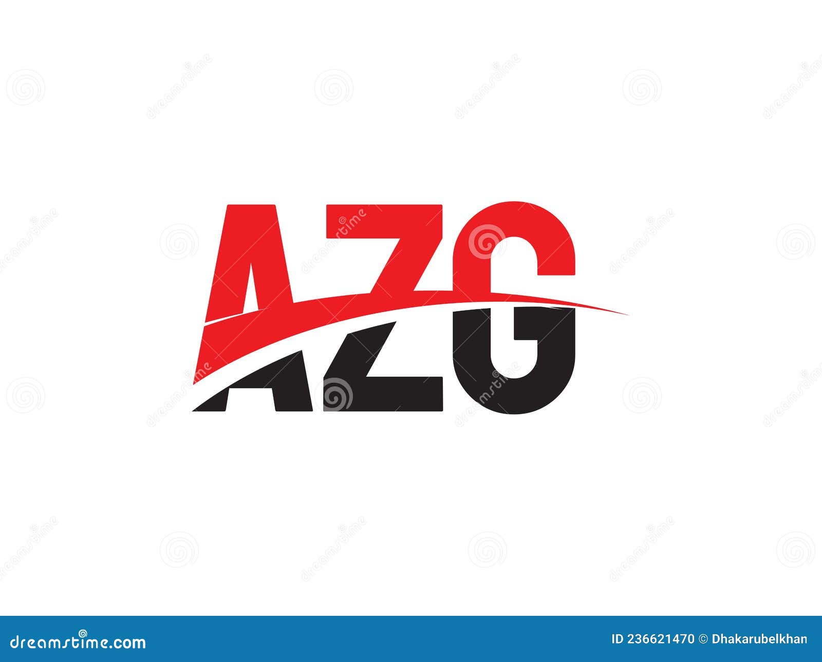 AZG Letter Initial Logo Design Vector Illustration Stock Vector ...