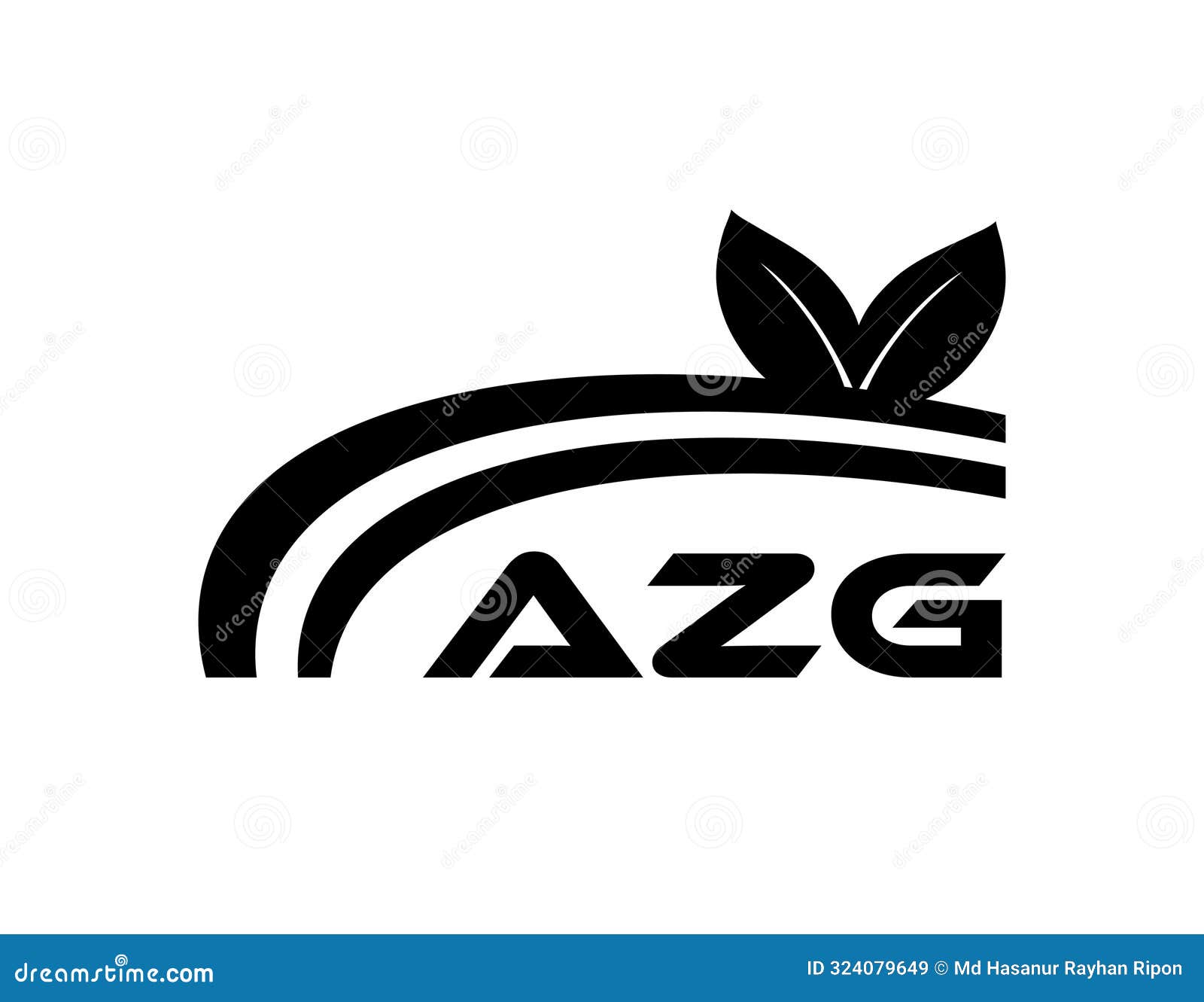 AZG Letter Logo Design. AZG Simple and Modern Monogram Logo Stock ...