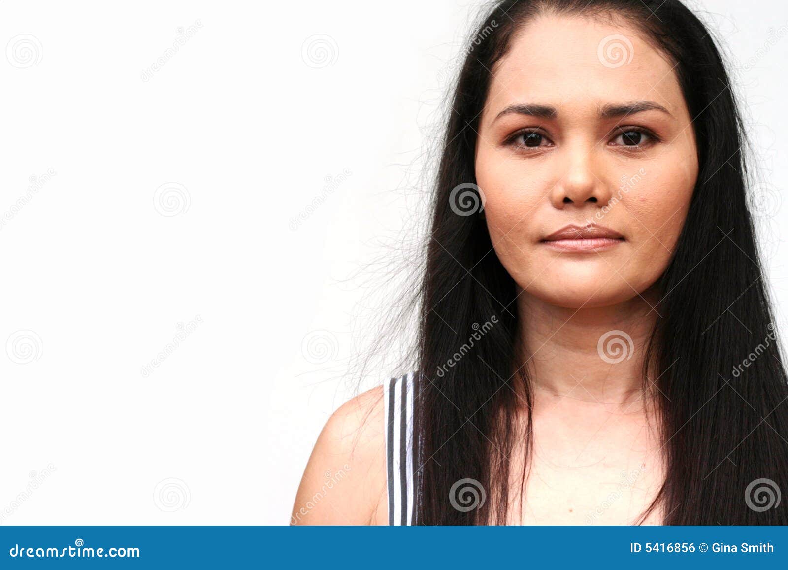 Aziatisch gezicht stock foto. Image of schoonheid, toevallig - 5416856