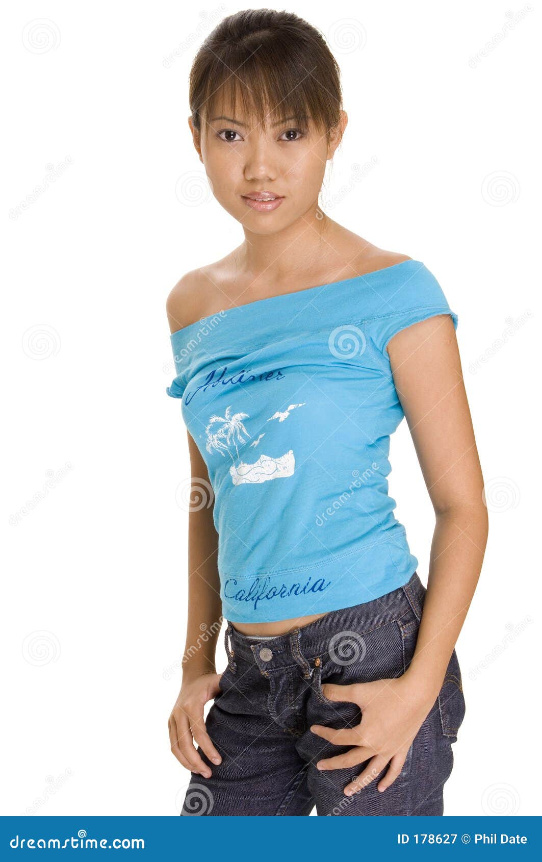 Aziatisch Model 1 stock afbeelding. Image of meisje, blauw - 178627