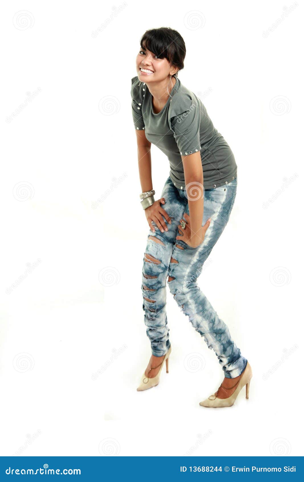 Aziatisch Model Volledig Lichaam Stock Foto - Image of aziatisch ...