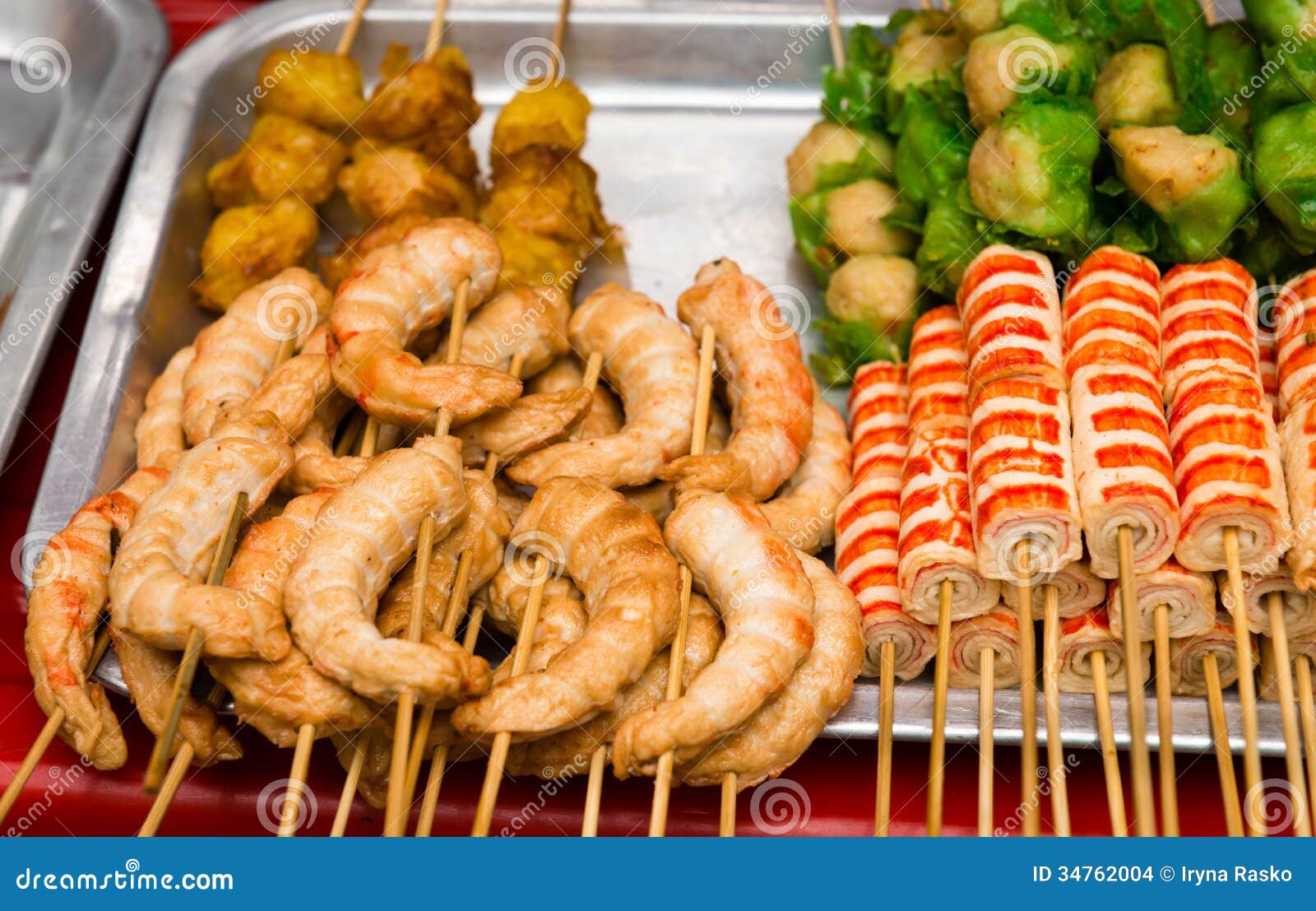 Aziatische Snack Met Krabvlees Stock Foto - Image of vers, dienblad ...