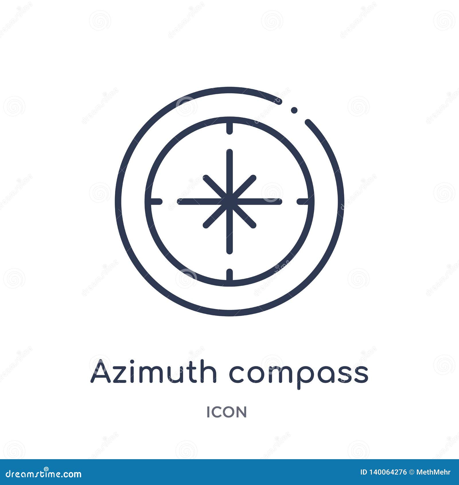 Azimuth Compass Transparent Icon. Azimuth Compass Symbol Design Cartoon ...