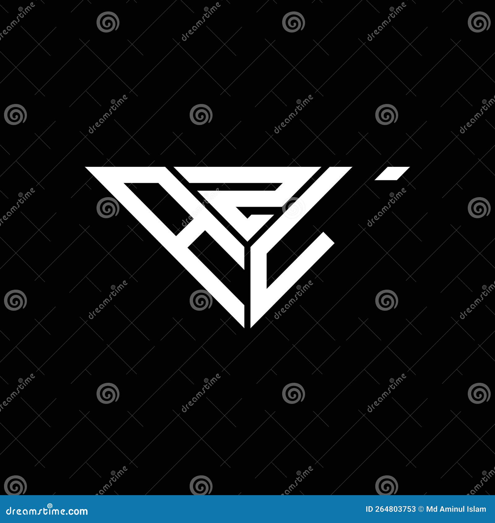 AZL Letter Logo Creative Design with Vector Graphic, Stock Vector ...