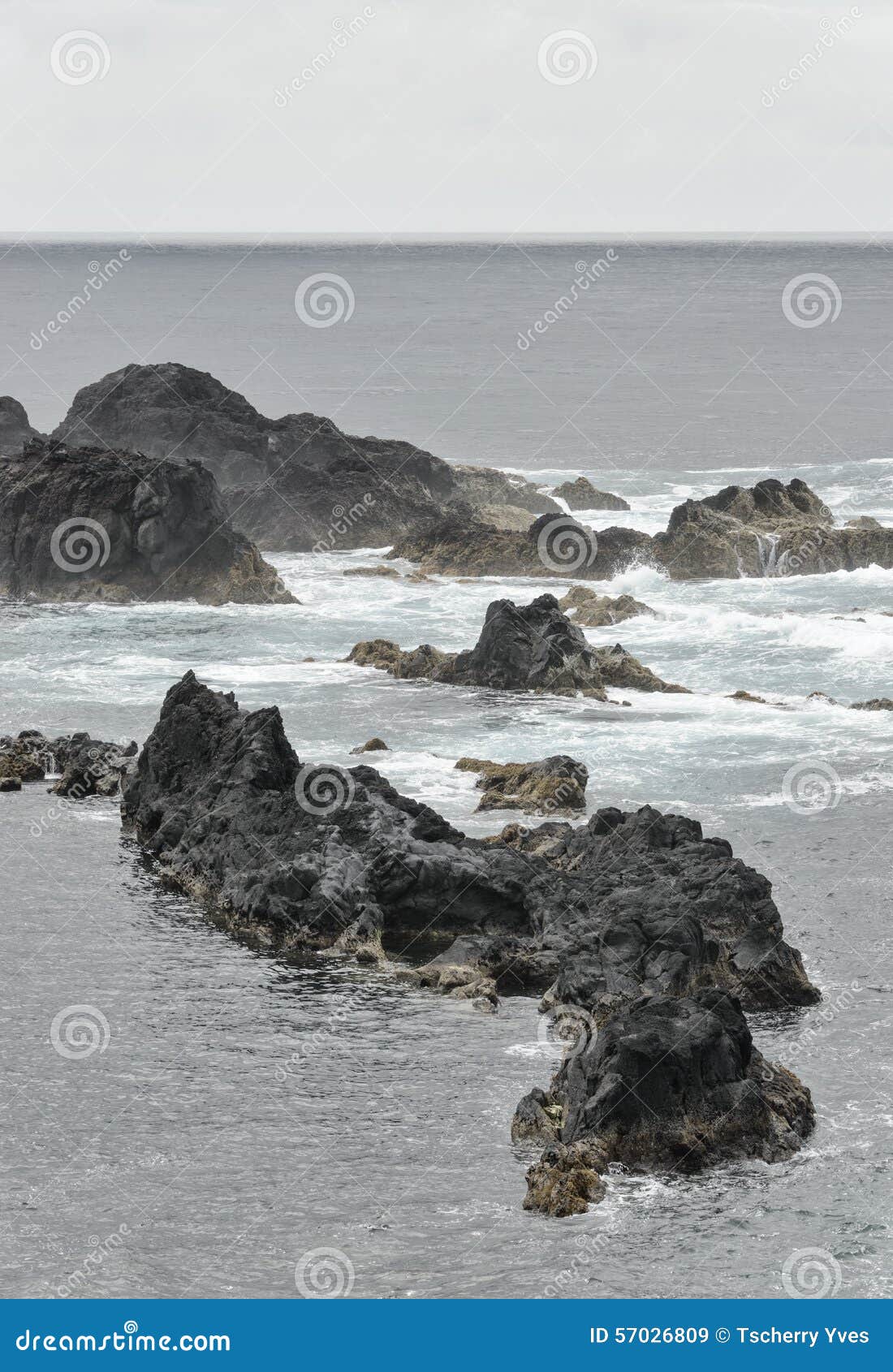 Azorean Coast 6 stock image. Image of cloud, coast, wave - 57026809