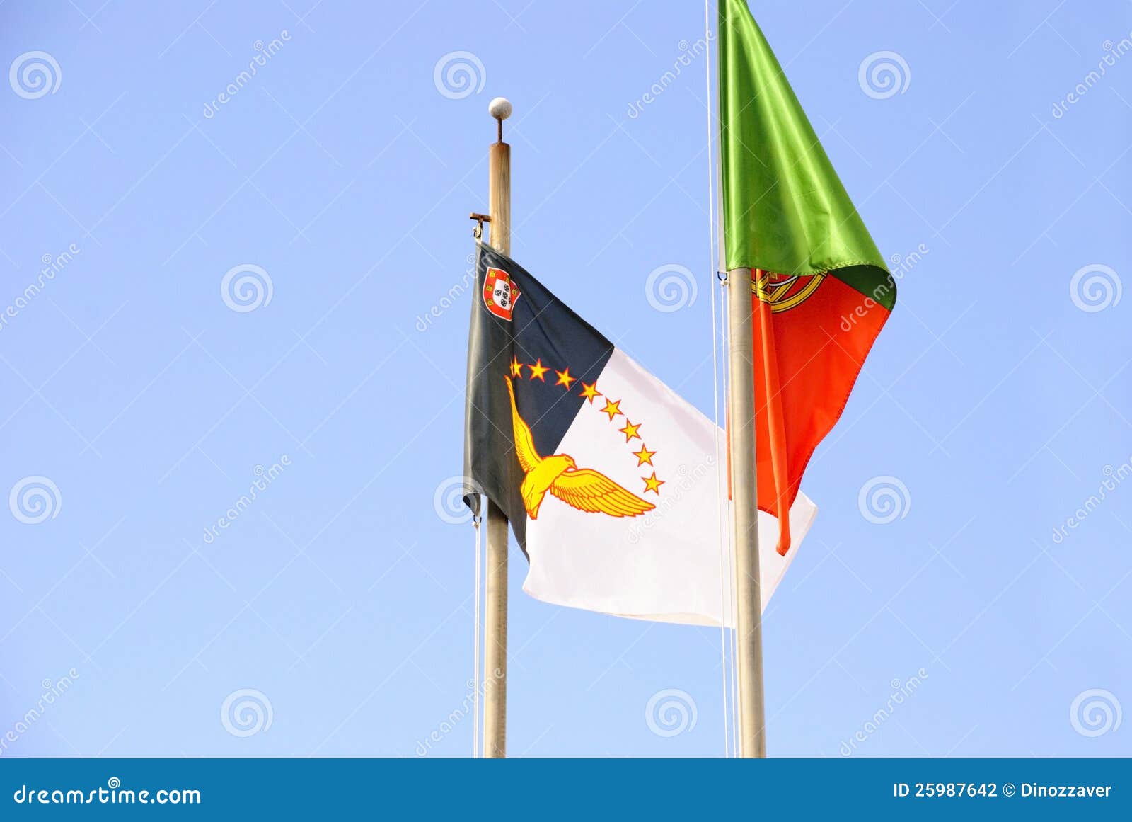 Azorean flag stock photo. Image of portuguese, travel - 25987642