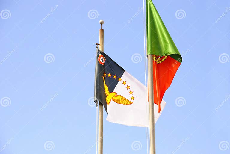 Azorean flag stock photo. Image of portuguese, travel - 25987642