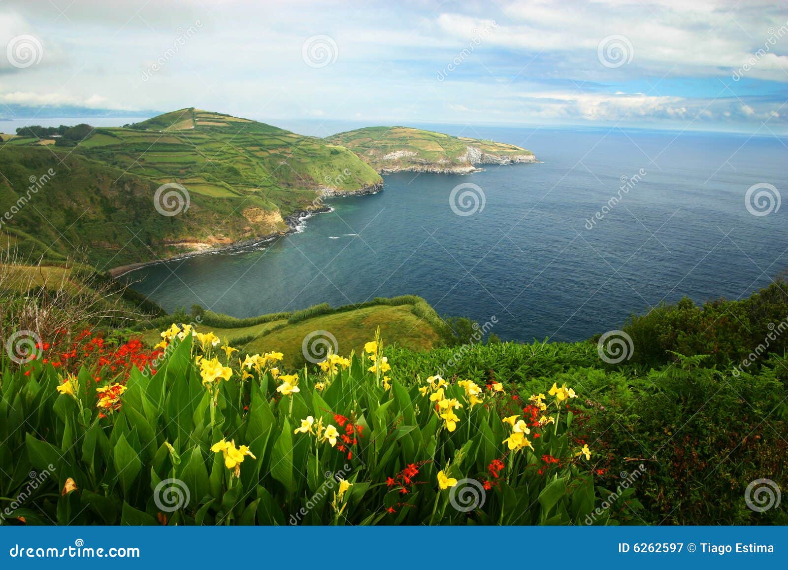 Azorean View stock image. Image of portugal, blue, atlantic - 6262597