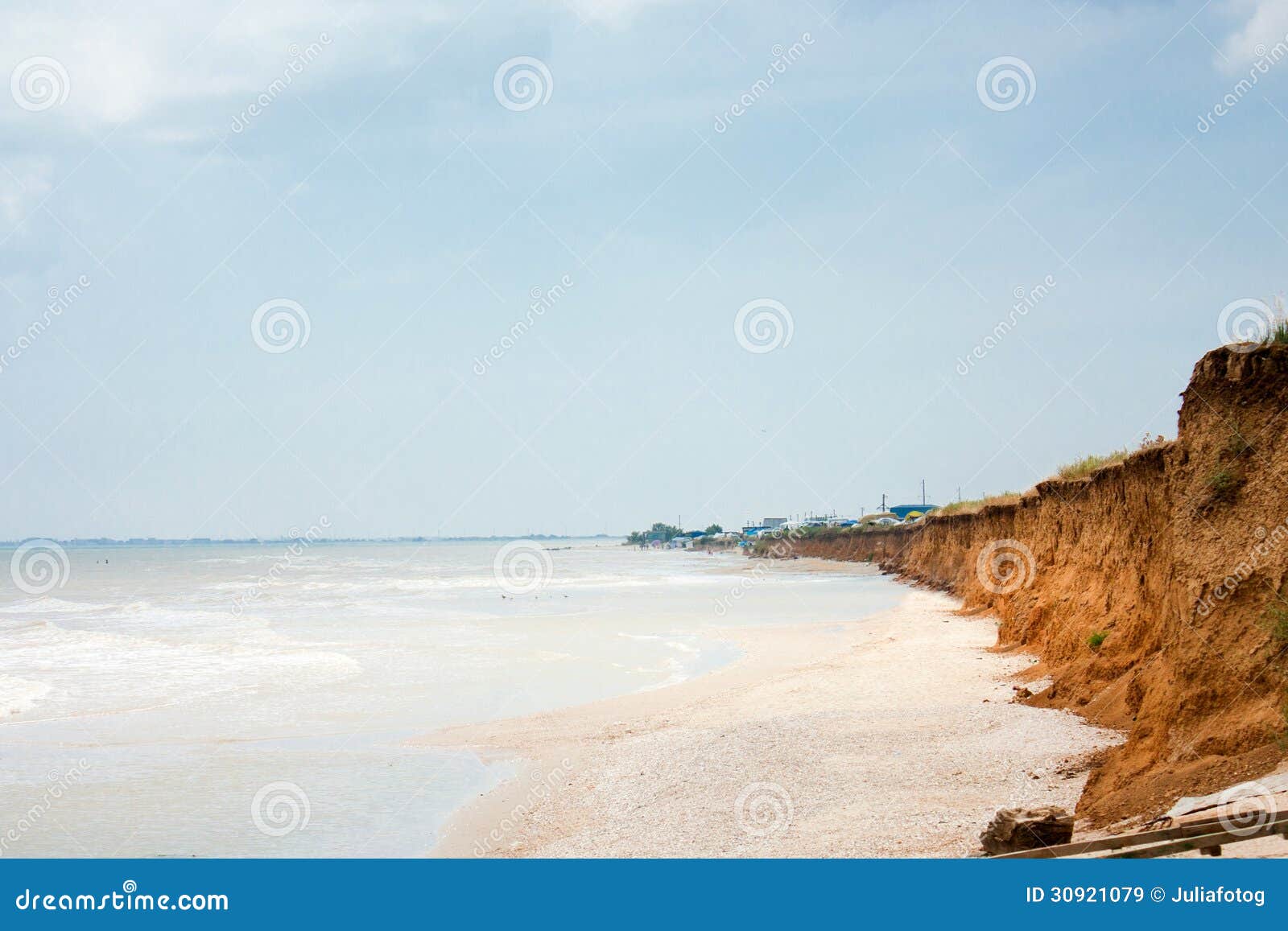 Azov Sea and Cliff, Ukraine. Stock Image - Image of beaches, outdoors ...