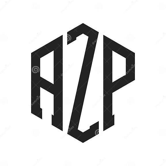 AZP Logo Design. Initial Letter AZP Monogram Logo Using Hexagon Shape ...