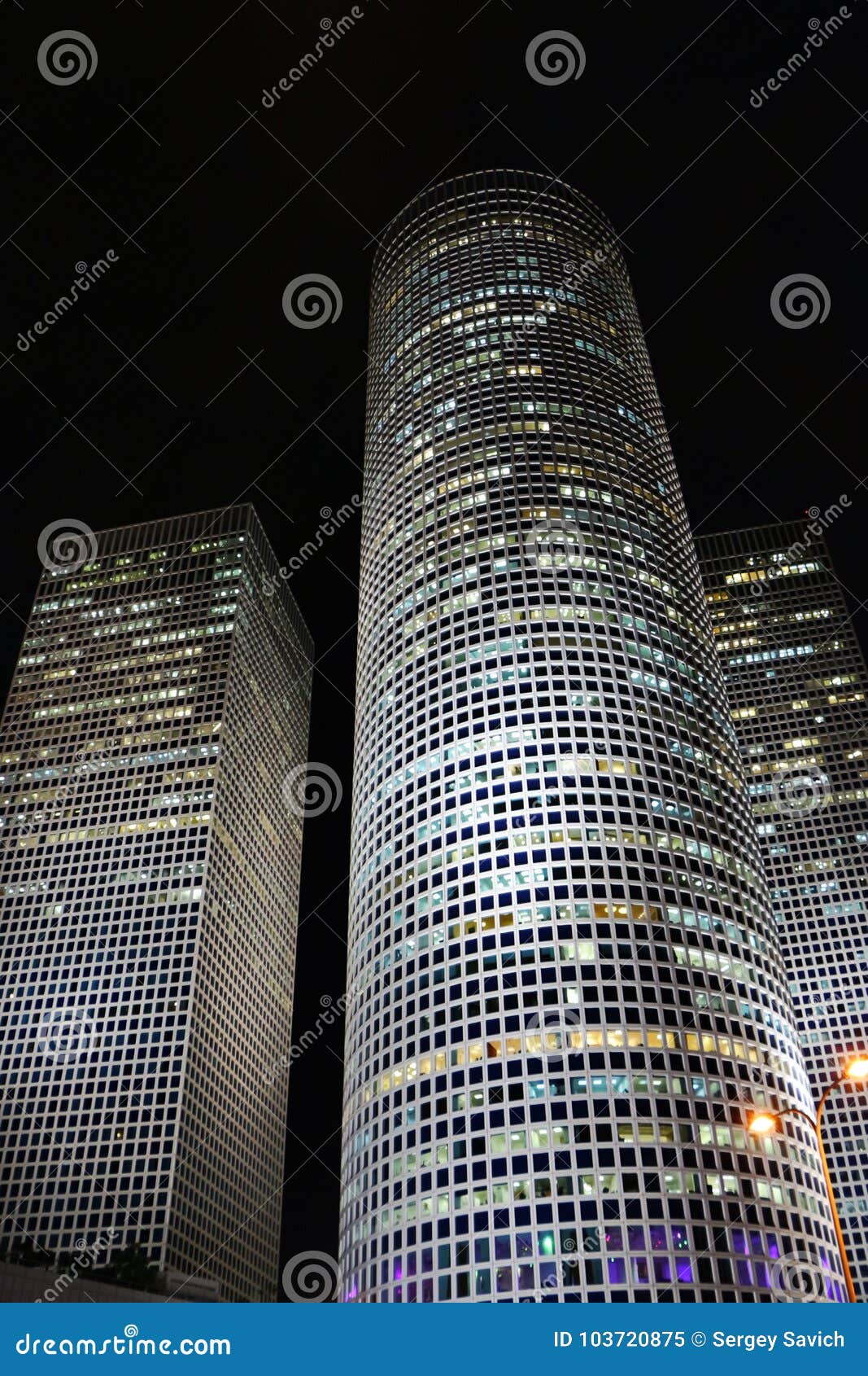 The Azrieli is a Complex of Skyscrapers in Tel Aviv, Israel. Stock ... The Azrieli is a Complex of Skyscrapers in Tel Aviv, Israel. Stock ...