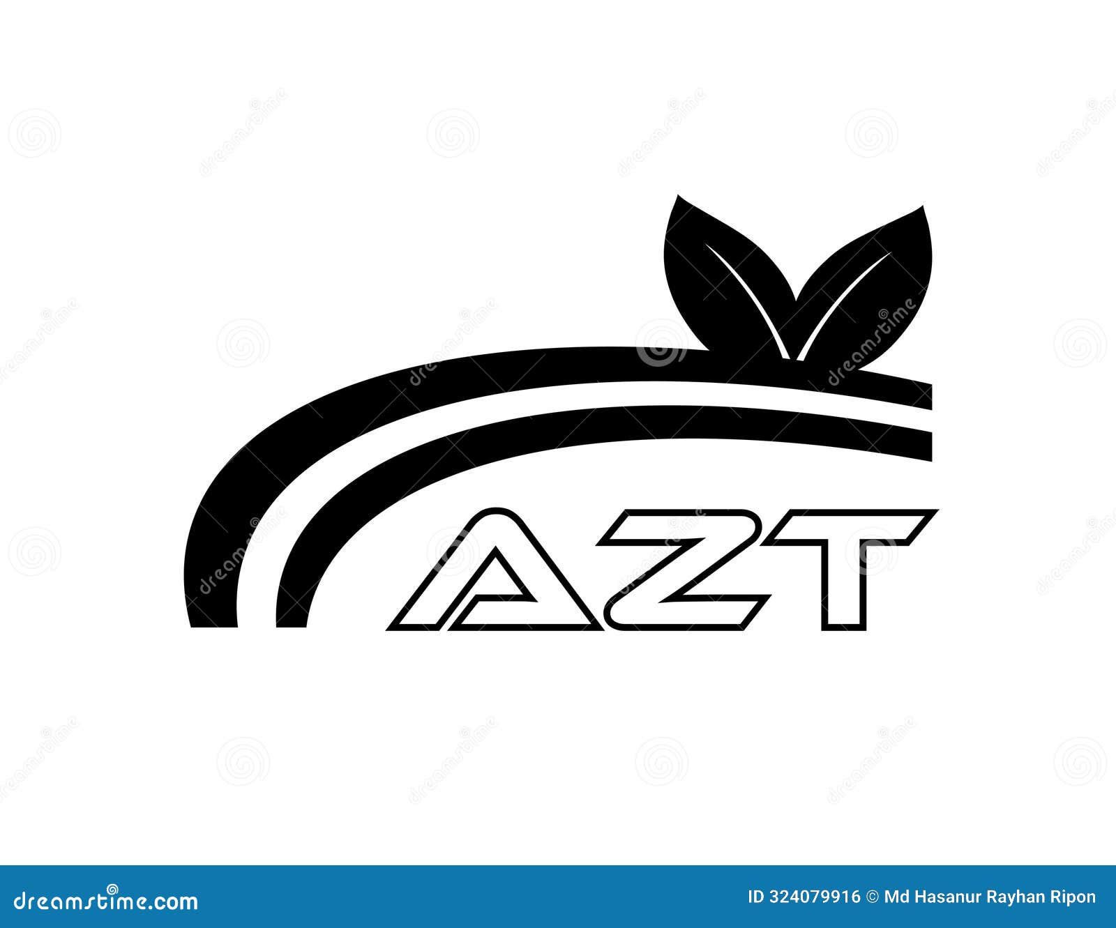 AZT Letter Logo Design. AZT Simple And Modern Monogram Logo. Abstract ...