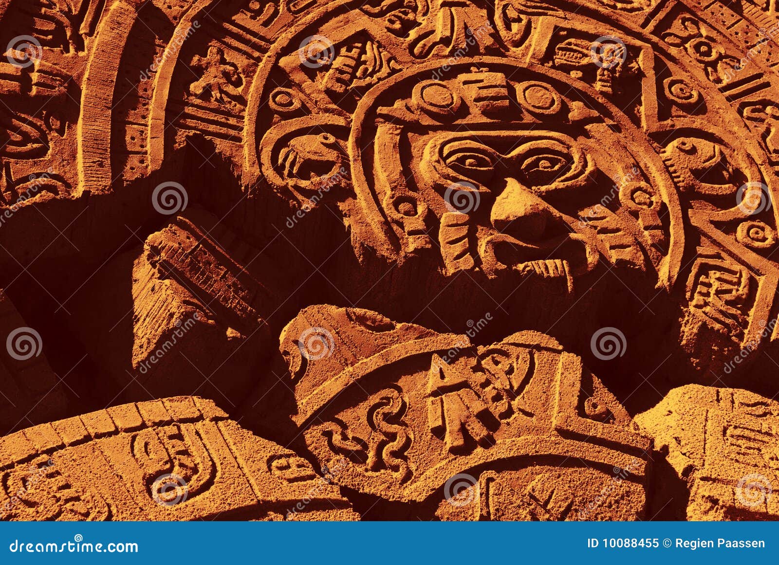 Aztec 1 stock image. Image of ancient, sand, calendar - 10088455