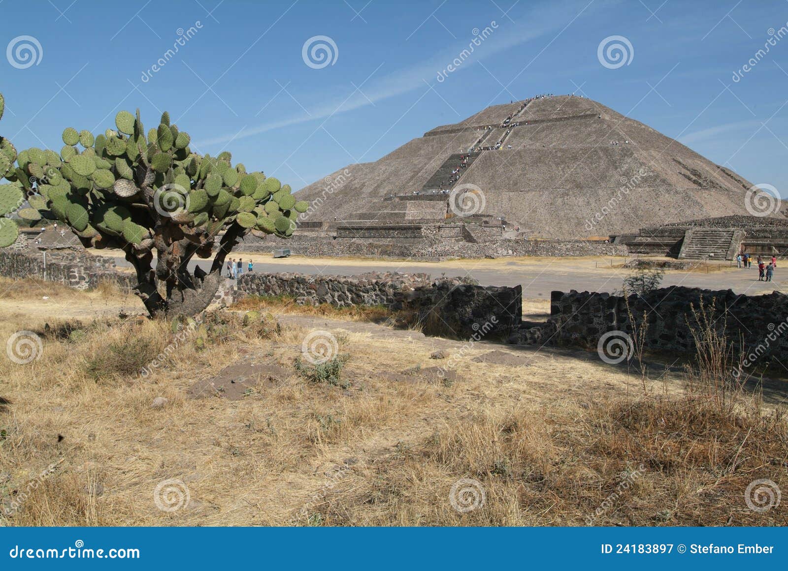 Aztec Archeological Site of Teotihuacan, Mexico Stock Image - Image of ...