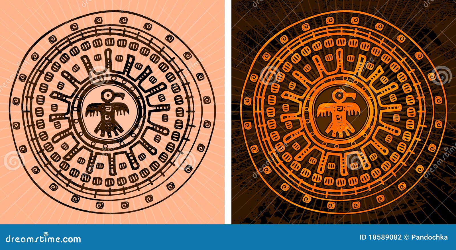 Aztec Background Vector Illustration | CartoonDealer.com #18589082