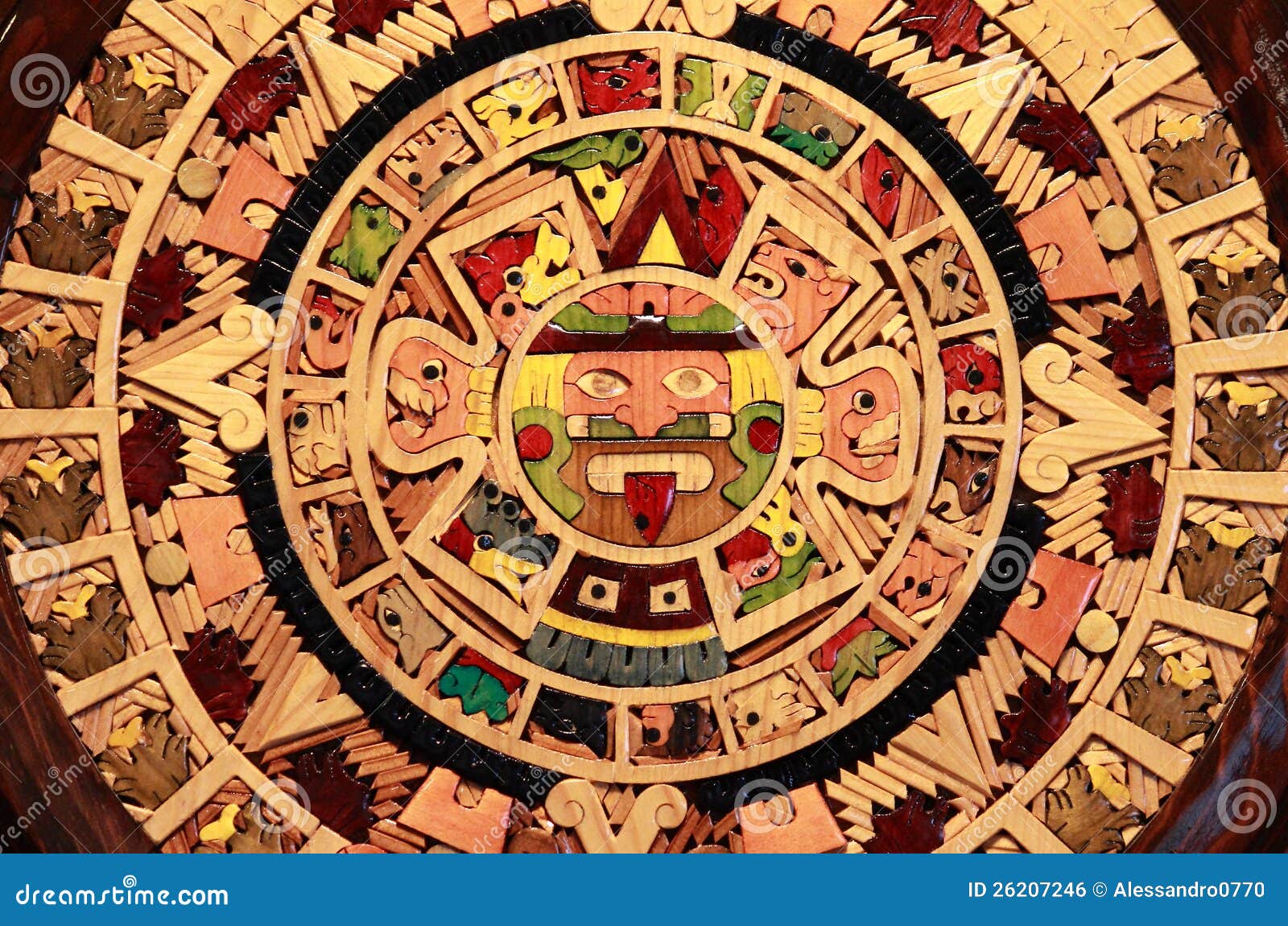 Aztec calendar stock photo. Image of closeup, astronomy - 26207246
