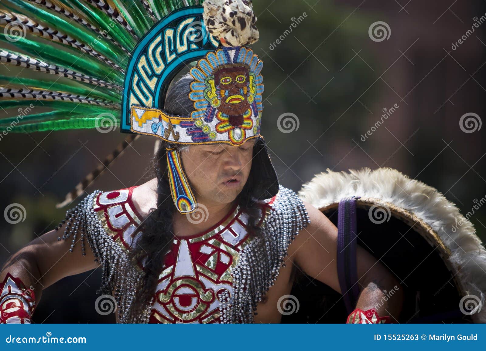 Aztec Dancer editorial stock photo. Image of aztecan - 15525263