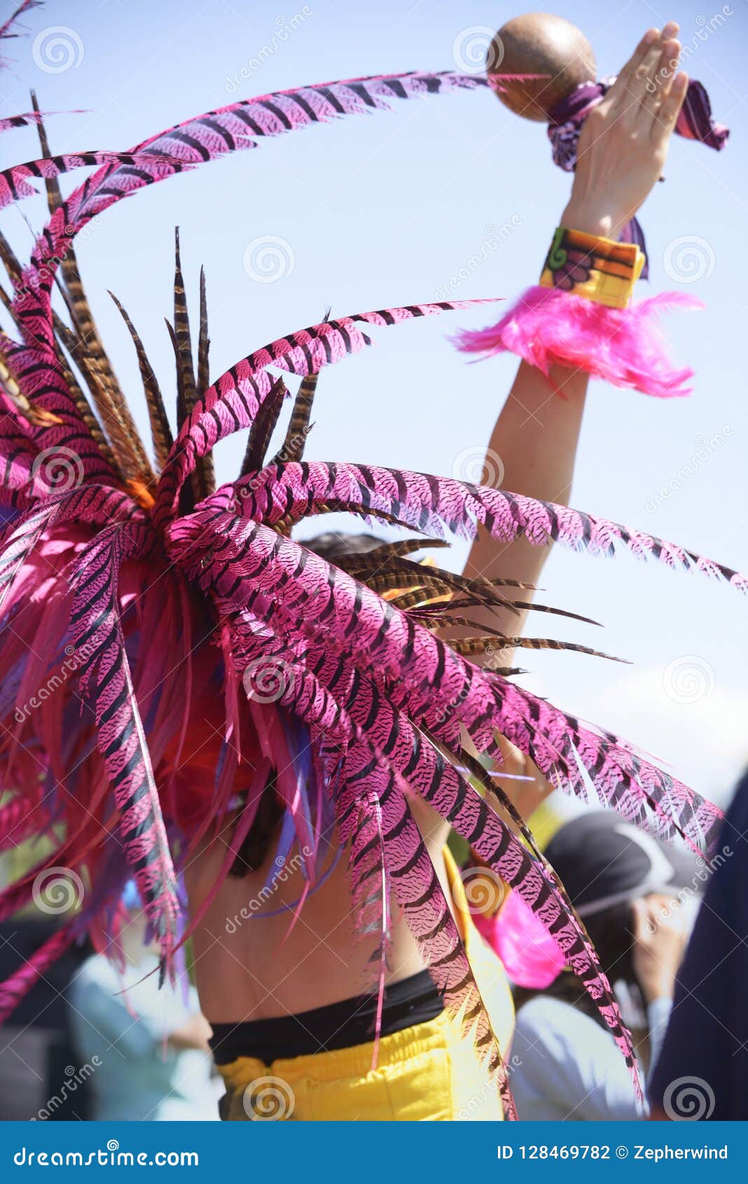 Aztec dancer stock photo. Image of performs, festival - 128469782