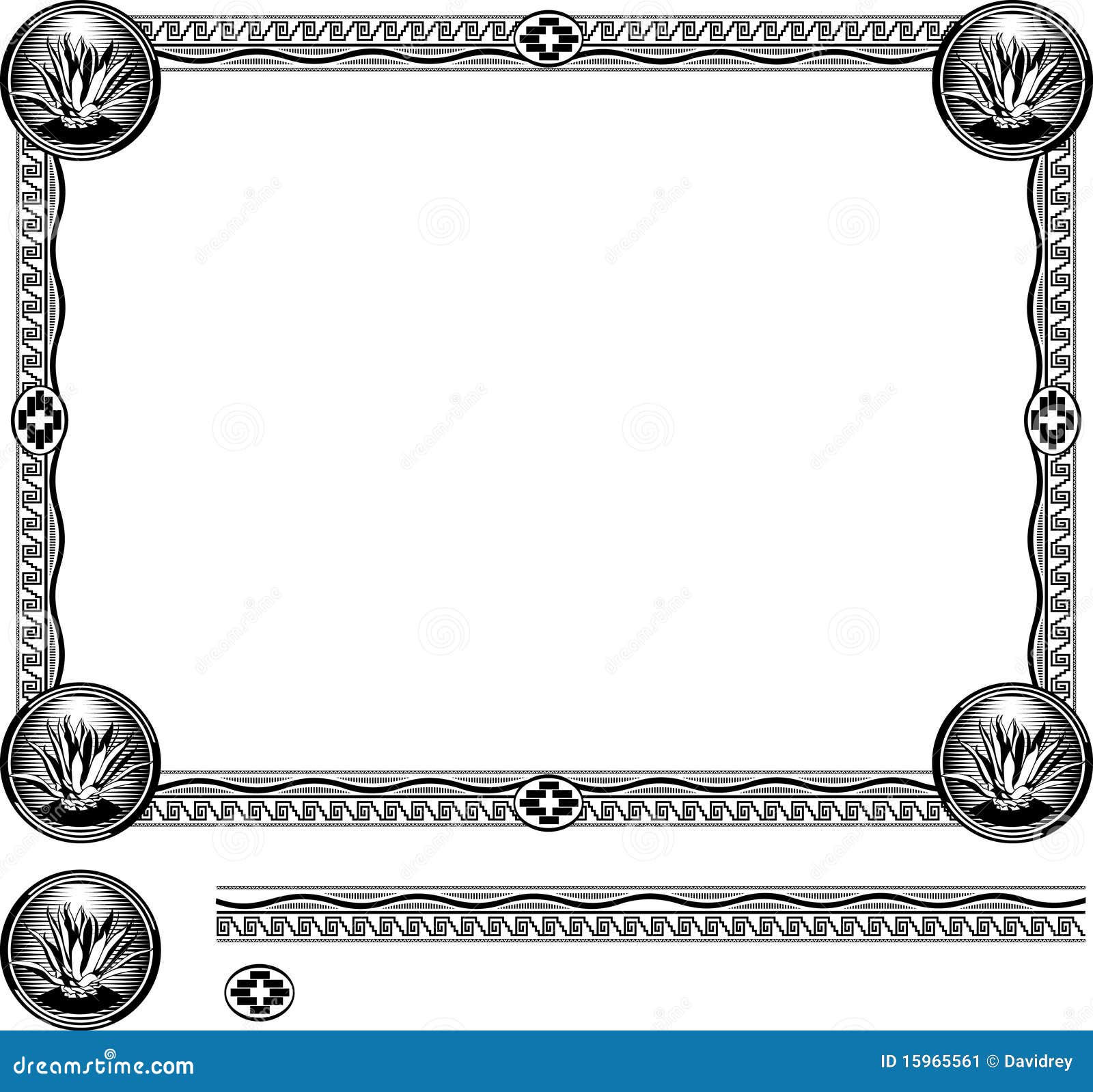 Blank Computer Certificate Borders