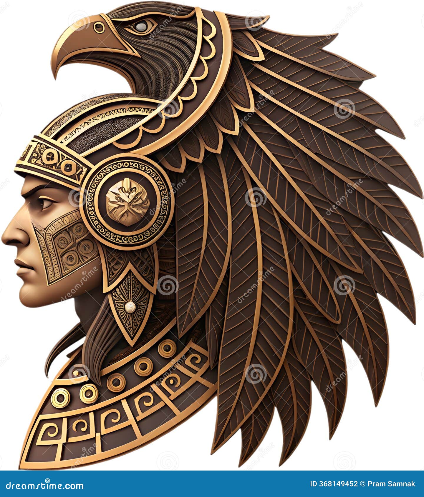 Aztec Eagle And Serpent Symbol Minimalist Design Captures Powerful ...