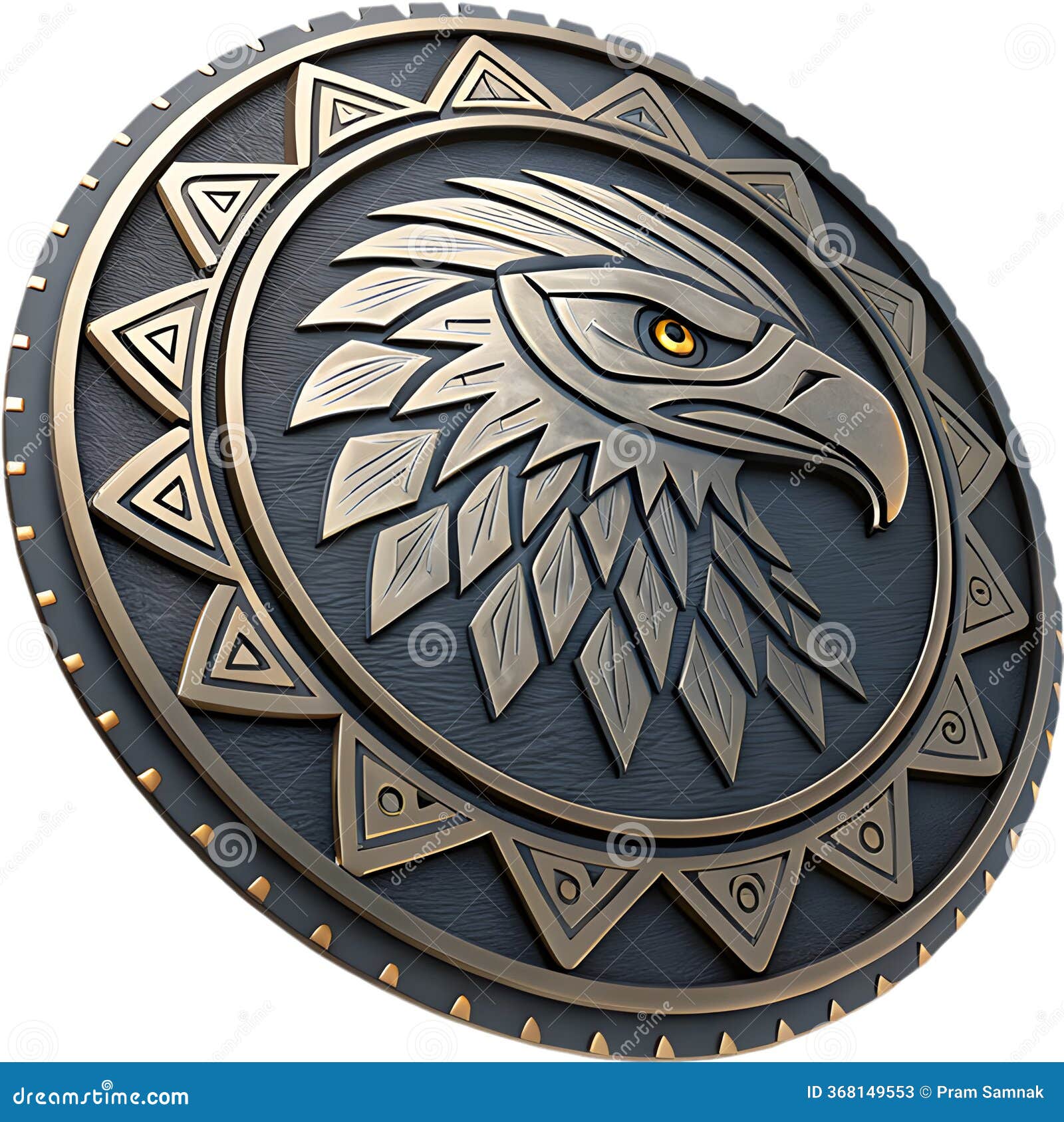 Aztec Eagle And Serpent Symbol Minimalist Design Captures Powerful ...