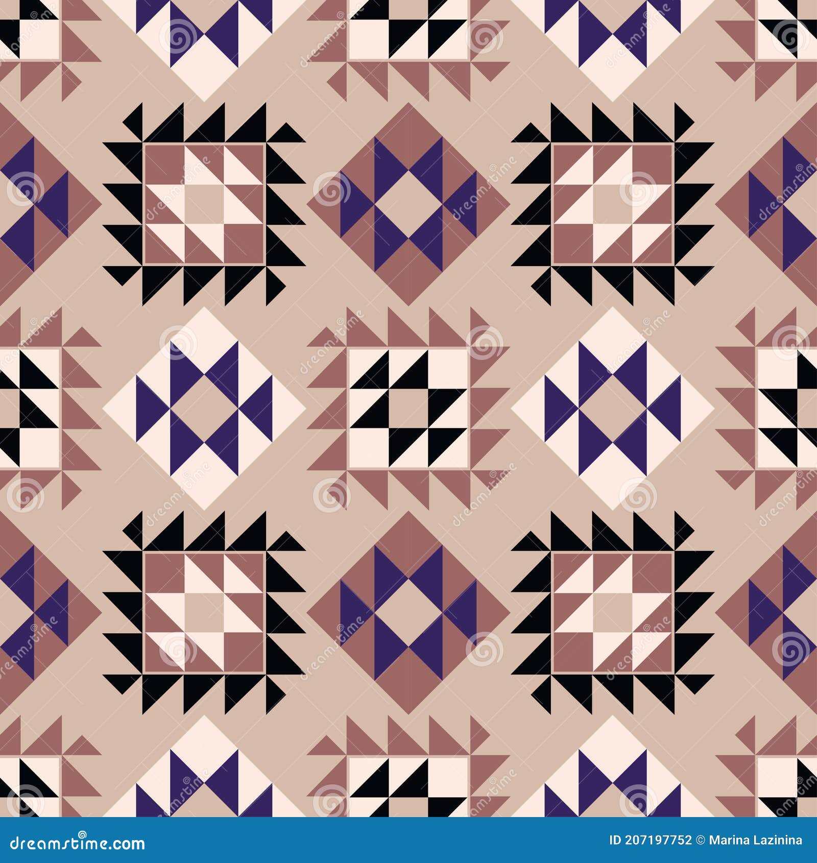 Aztec Elements from TrianglesAztec Elements from Triangles. Seamless ...