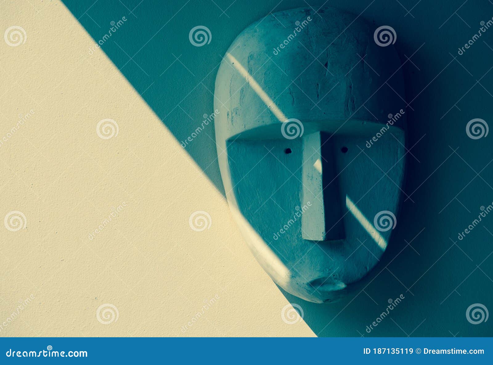 Aztec Face Sculpture Walldecor Stock Image - Image of mexico, walldecor ...