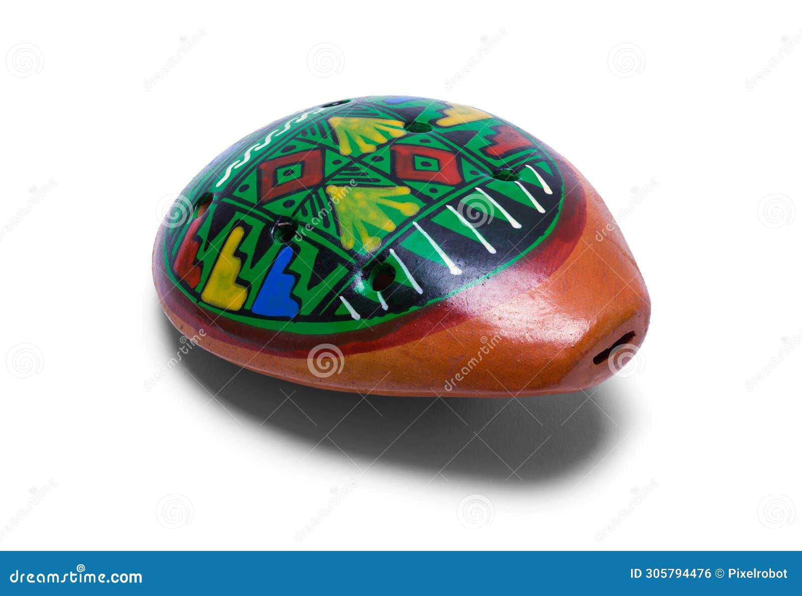 Aztec Flute stock photo. Image of american, craft, wood - 305794476