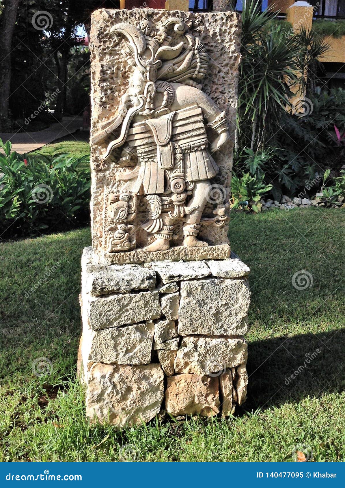 Aztec high relief. stock image. Image of culture, state - 140477095