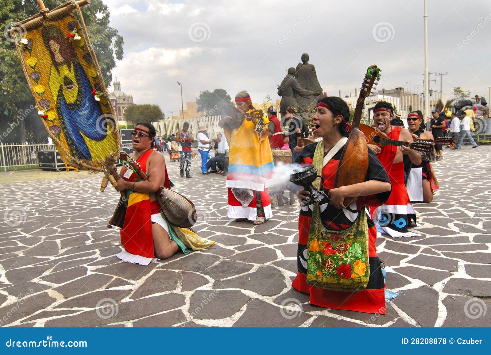 Aztec Indian celebration editorial stock photo. Image of ornaments ...