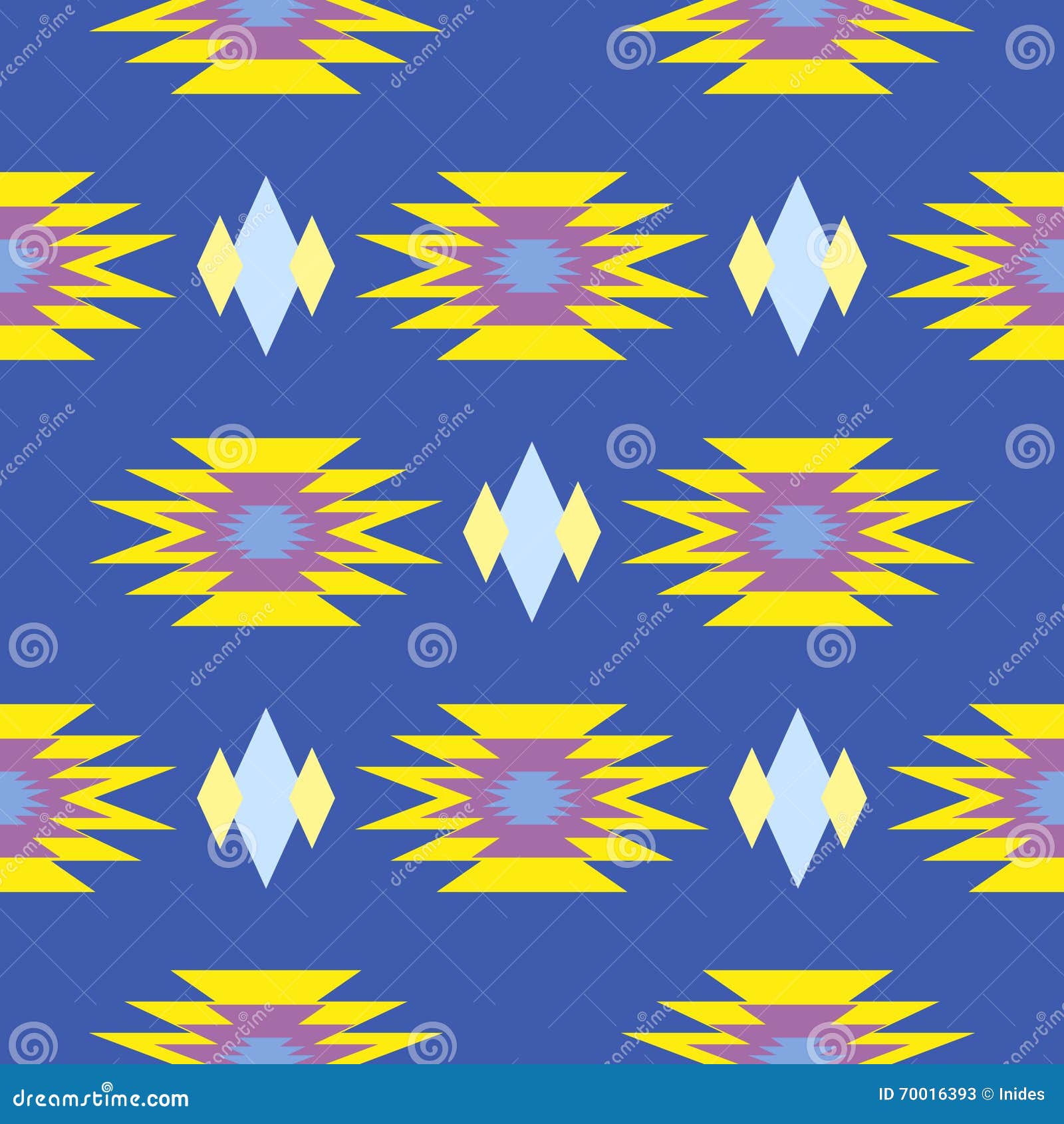 Aztec Indian Geometric Seamless Pattern. Stock Vector - Illustration of ...