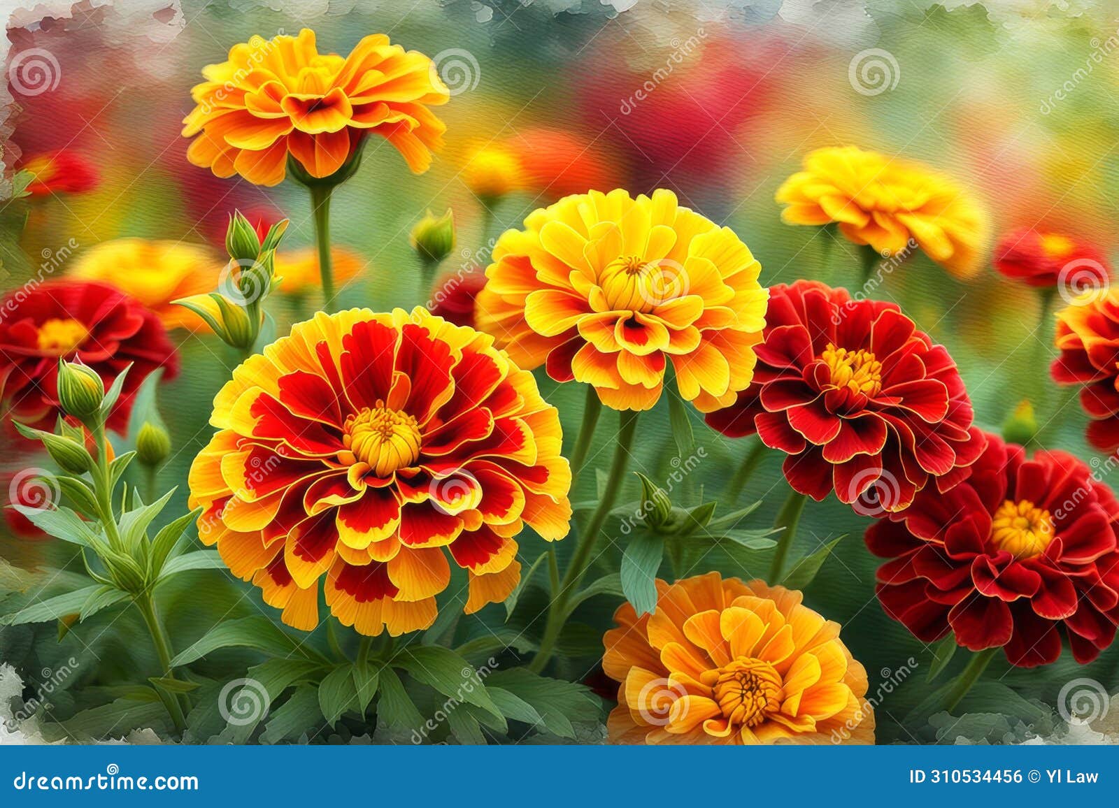 The Aztec Marigold, Mexican Marigold or African Marigold Editorial ...