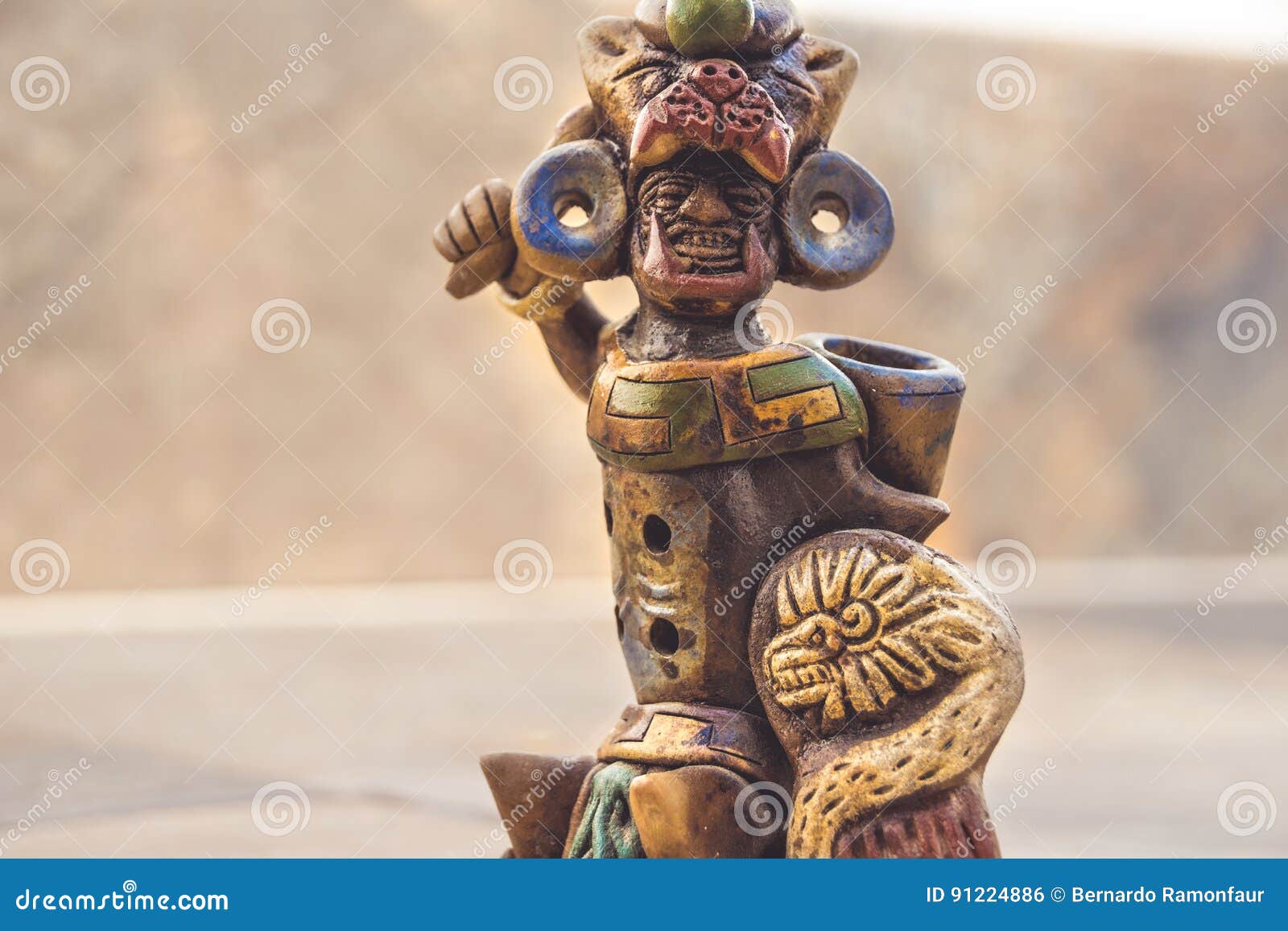 Aztec Mexican Warrior Handicraft Stock Photo - Image of aztec ...