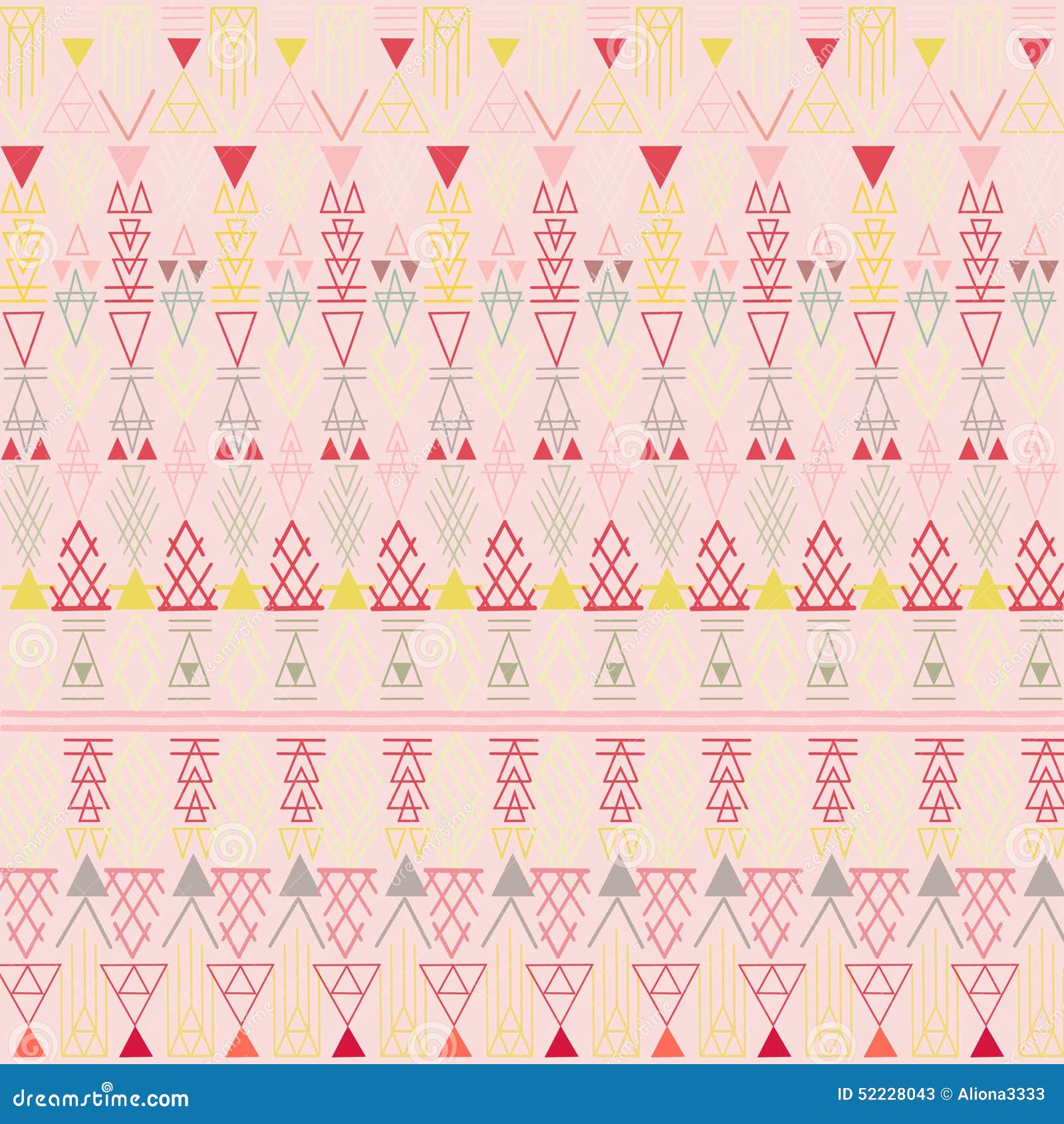 Aztec Pastel Peachy Pattern Stock Vector - Illustration of native ...