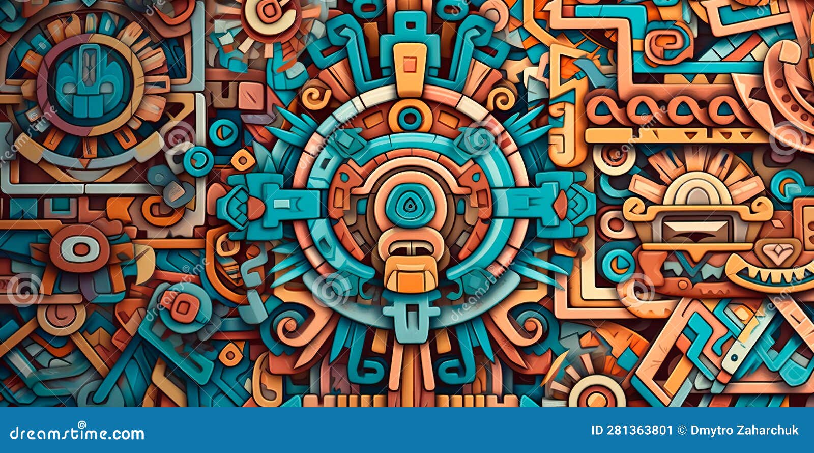 Aztec Pattern Featuring Bold and Intricate Patterns Reminiscent of the ...