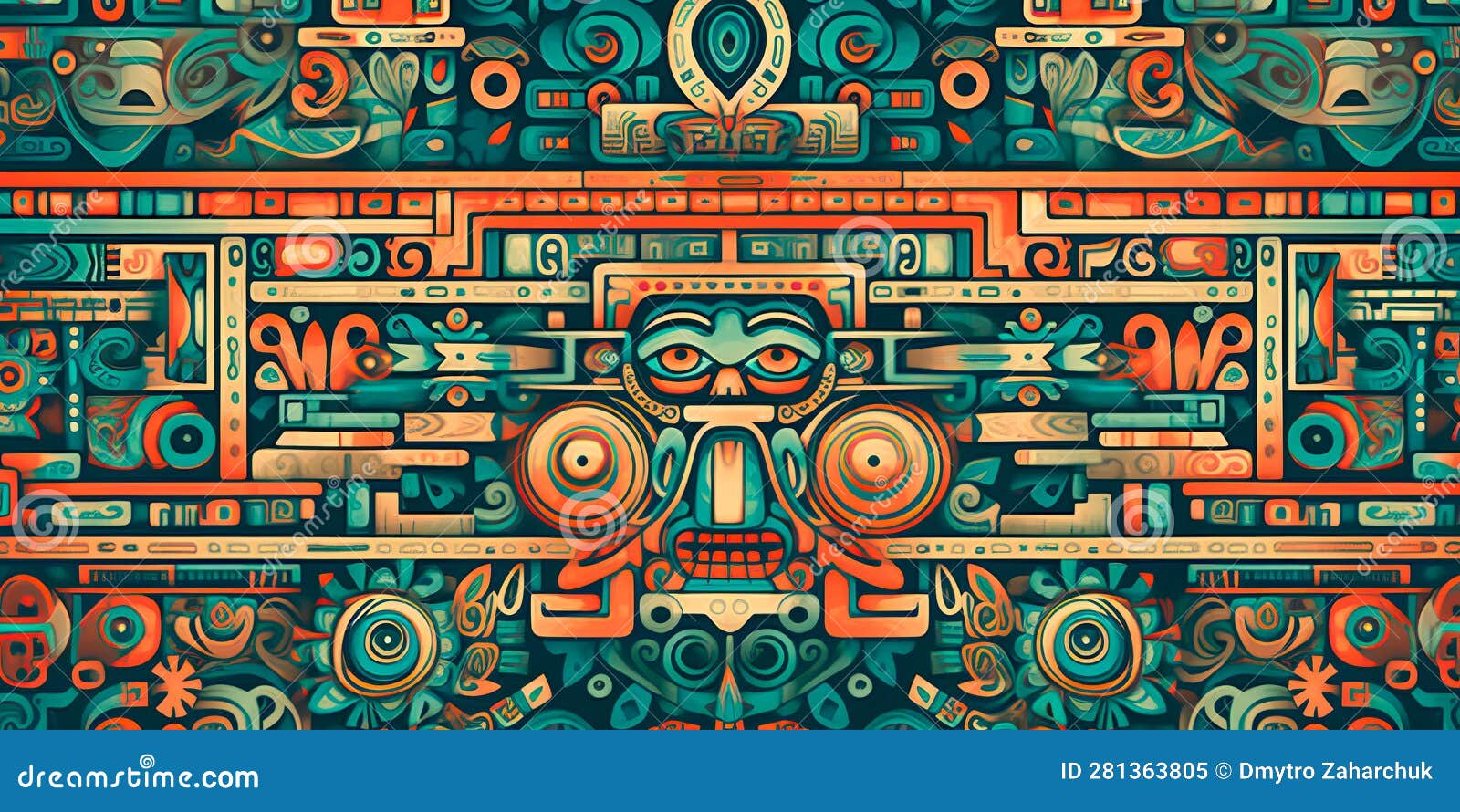 Aztec Pattern Featuring Bold and Intricate Patterns Reminiscent of the ...