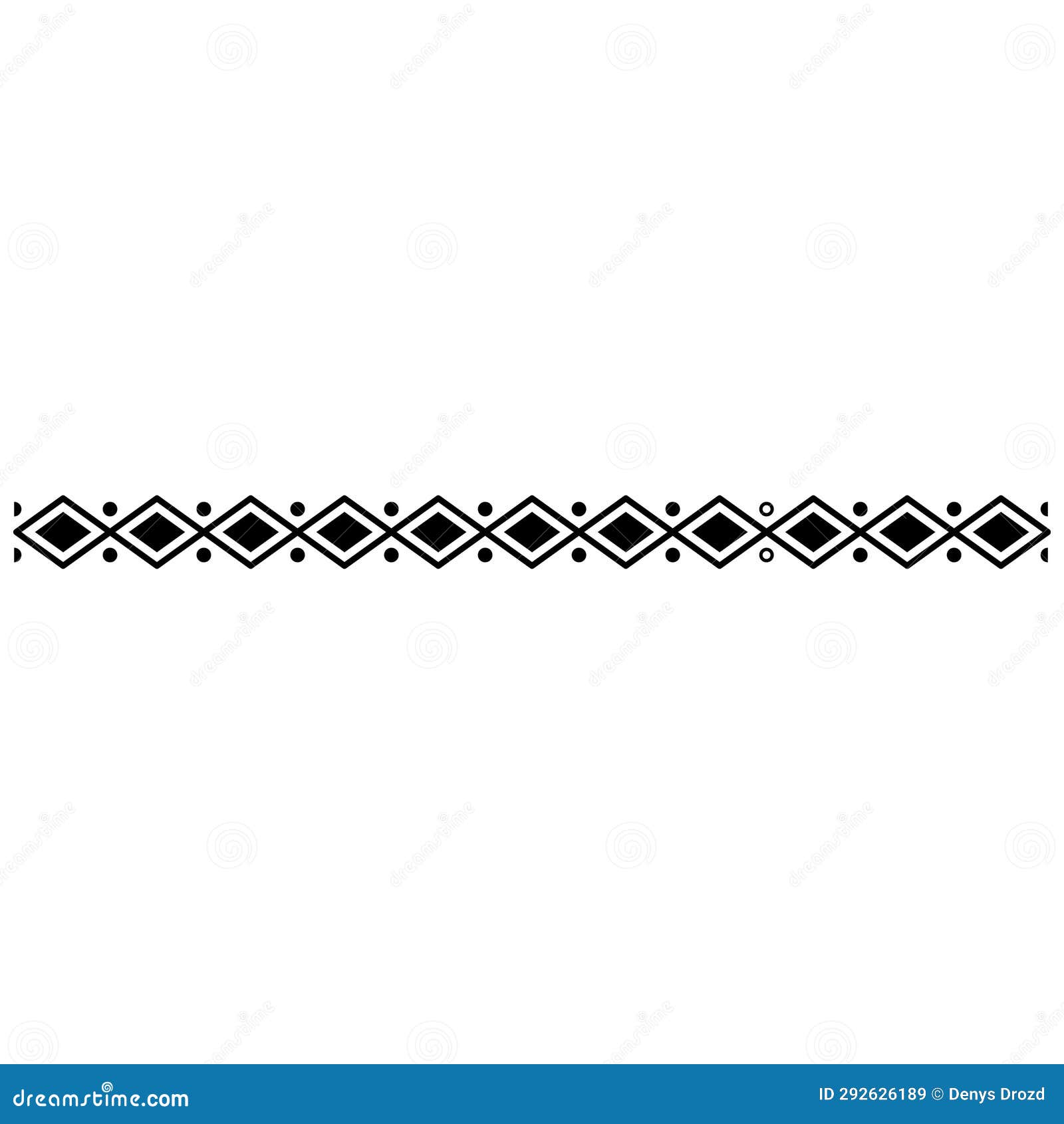 Aztec Pattern Icon Vector. Border Illustration Sign. Tribal Pattern ...