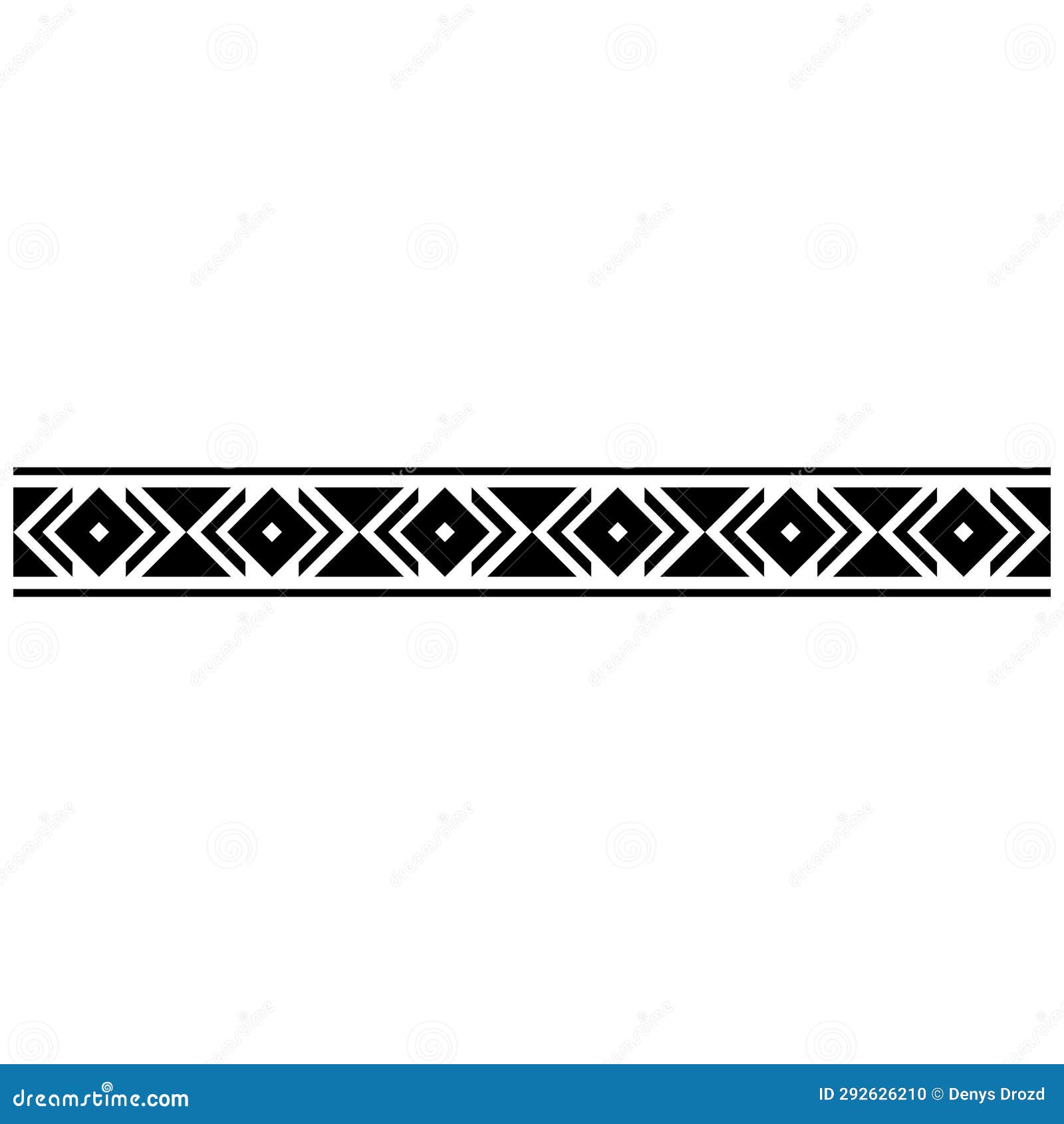 Aztec Pattern Icon Vector. Border Illustration Sign. Tribal Pattern ...