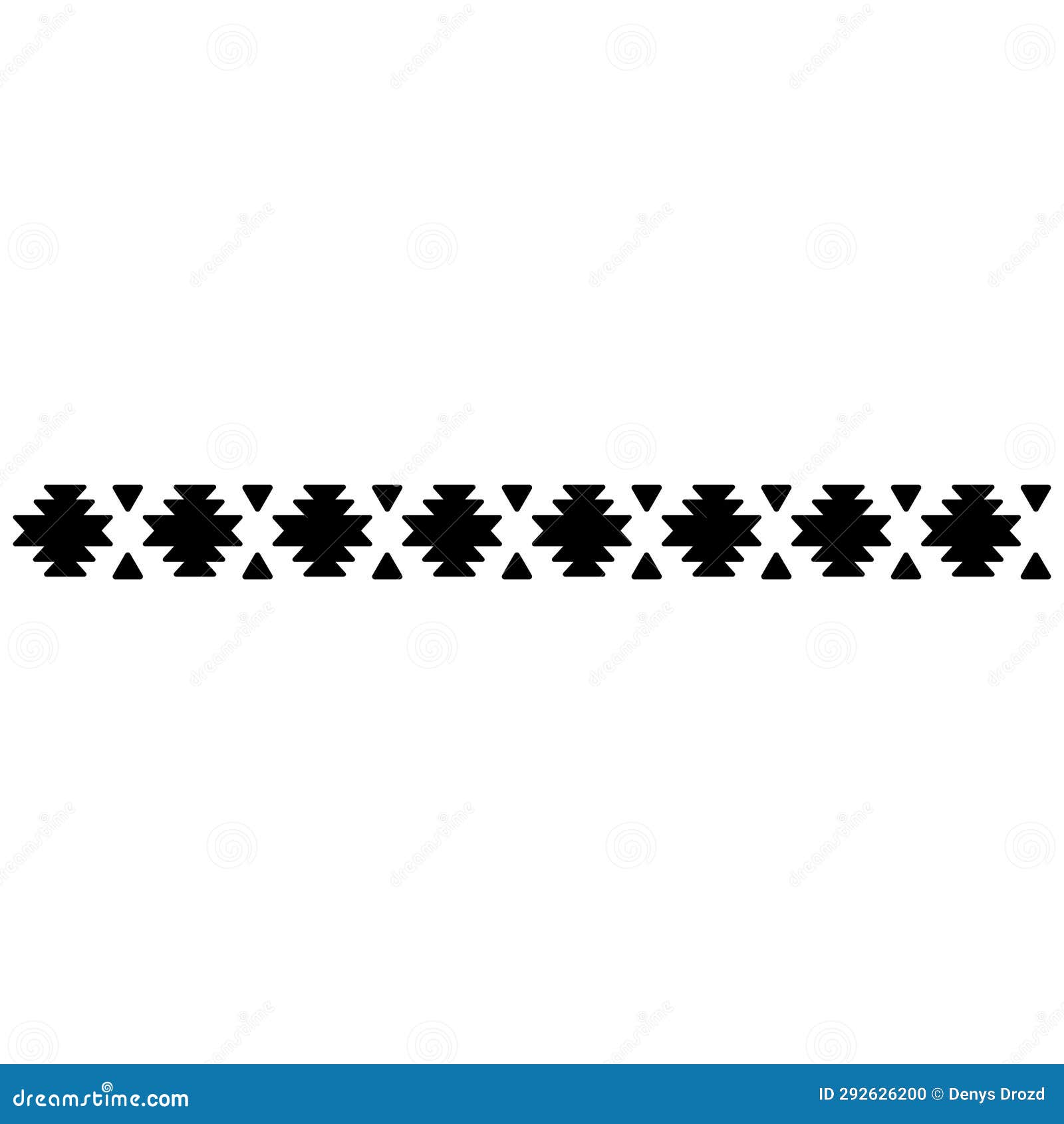Aztec Pattern Icon Vector. Border Illustration Sign. Tribal Pattern ...