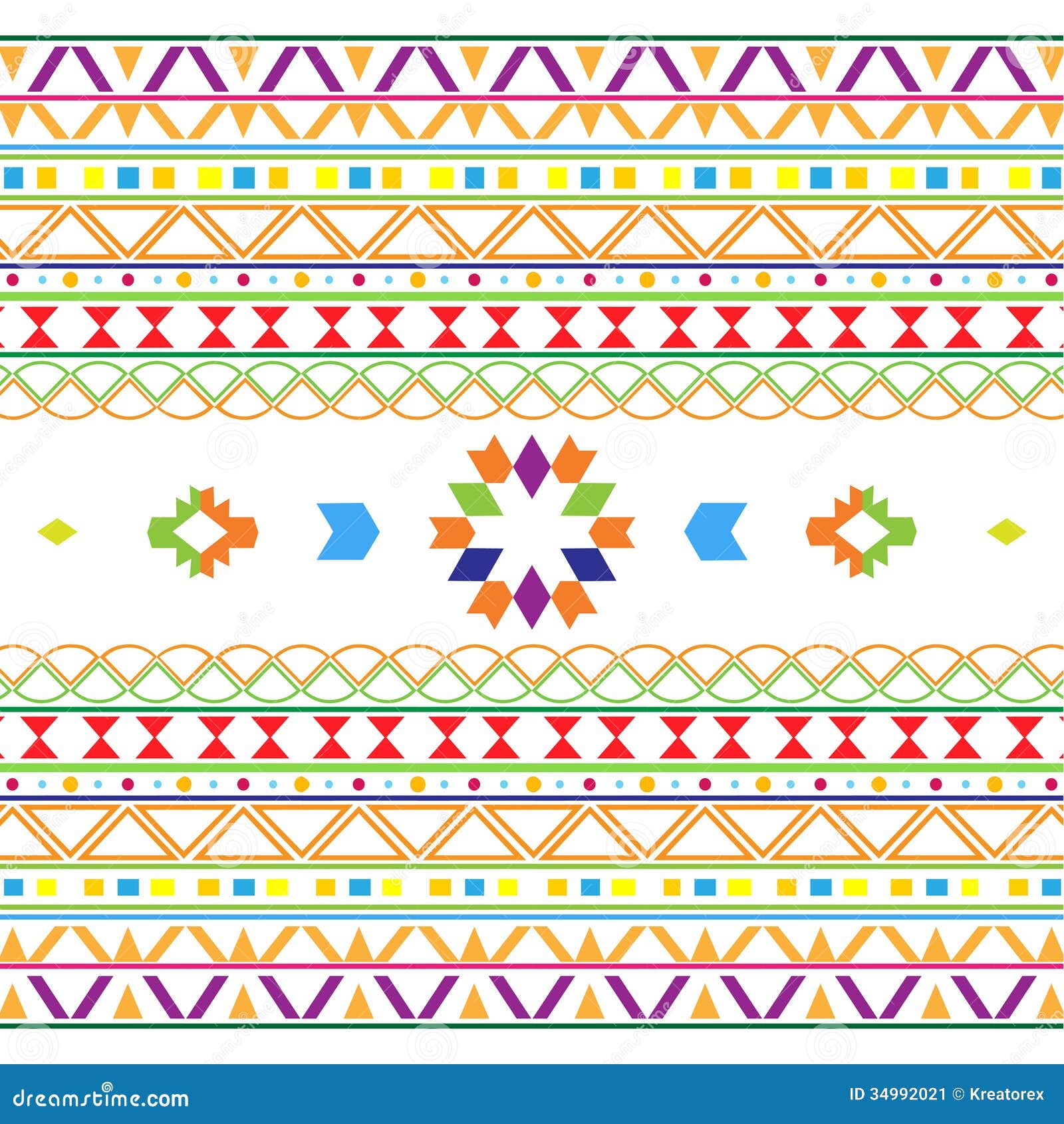 Aztec pattern stock vector. Illustration of pagan, geometric - 34992021
