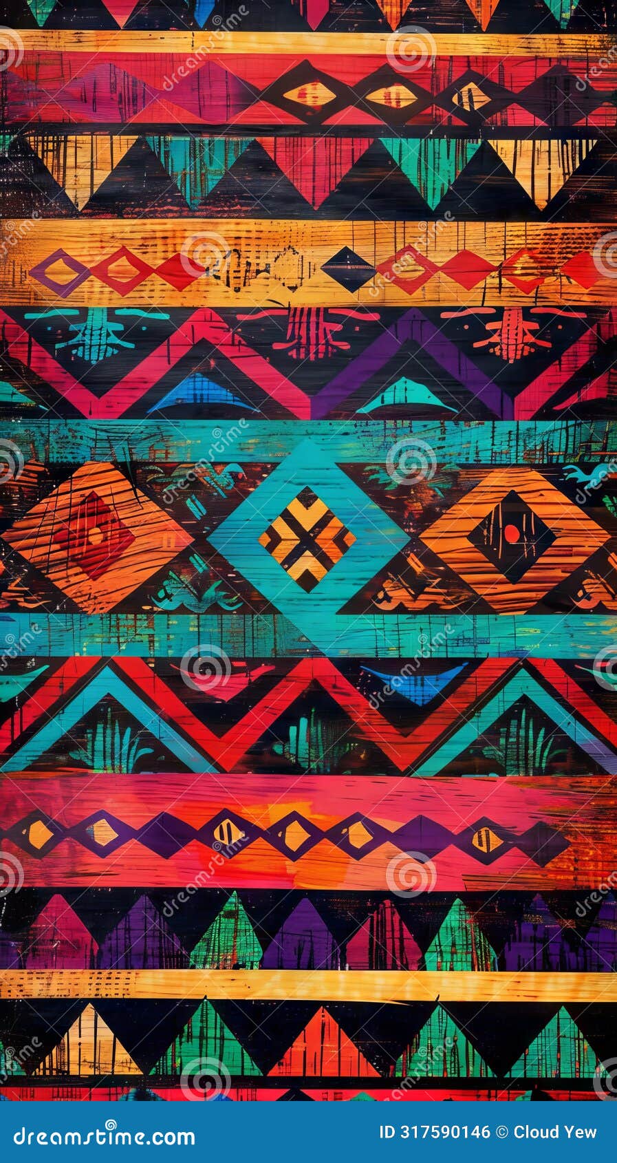 Aztec Patterns for a Bold and Vibrant Feel Stock Illustration ...