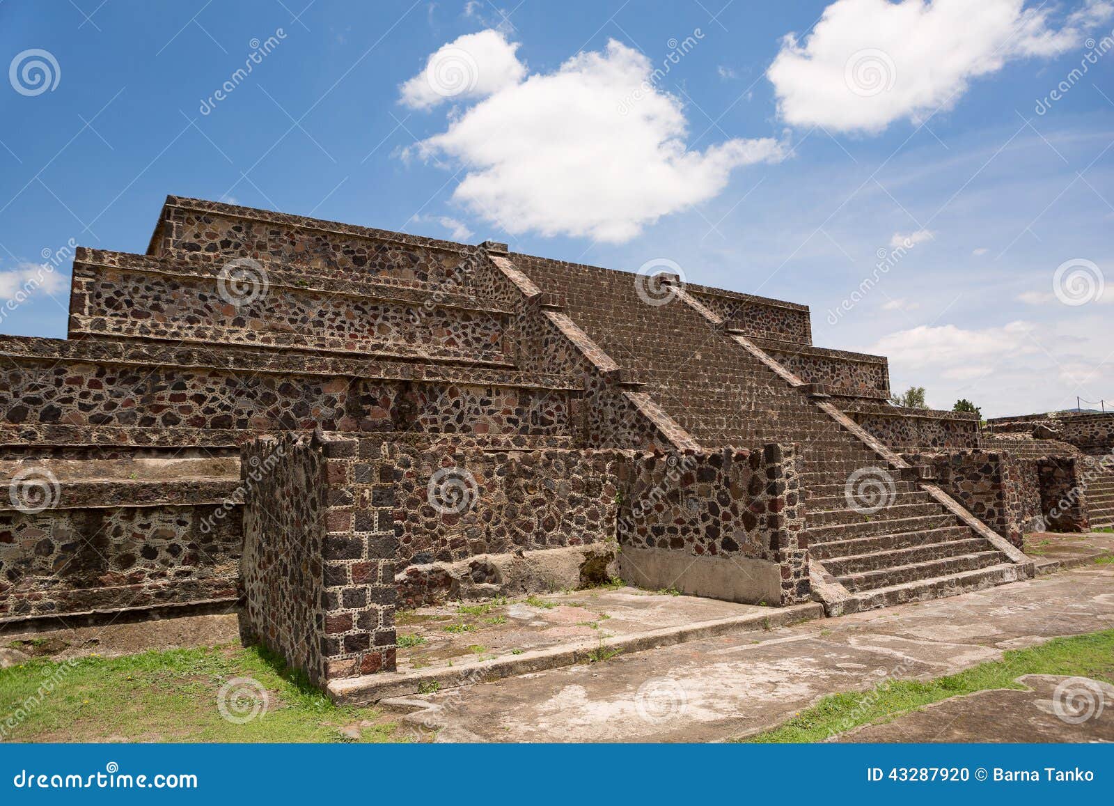 Aztec pyramid stock photo. Image of tourism, architecture - 43287920